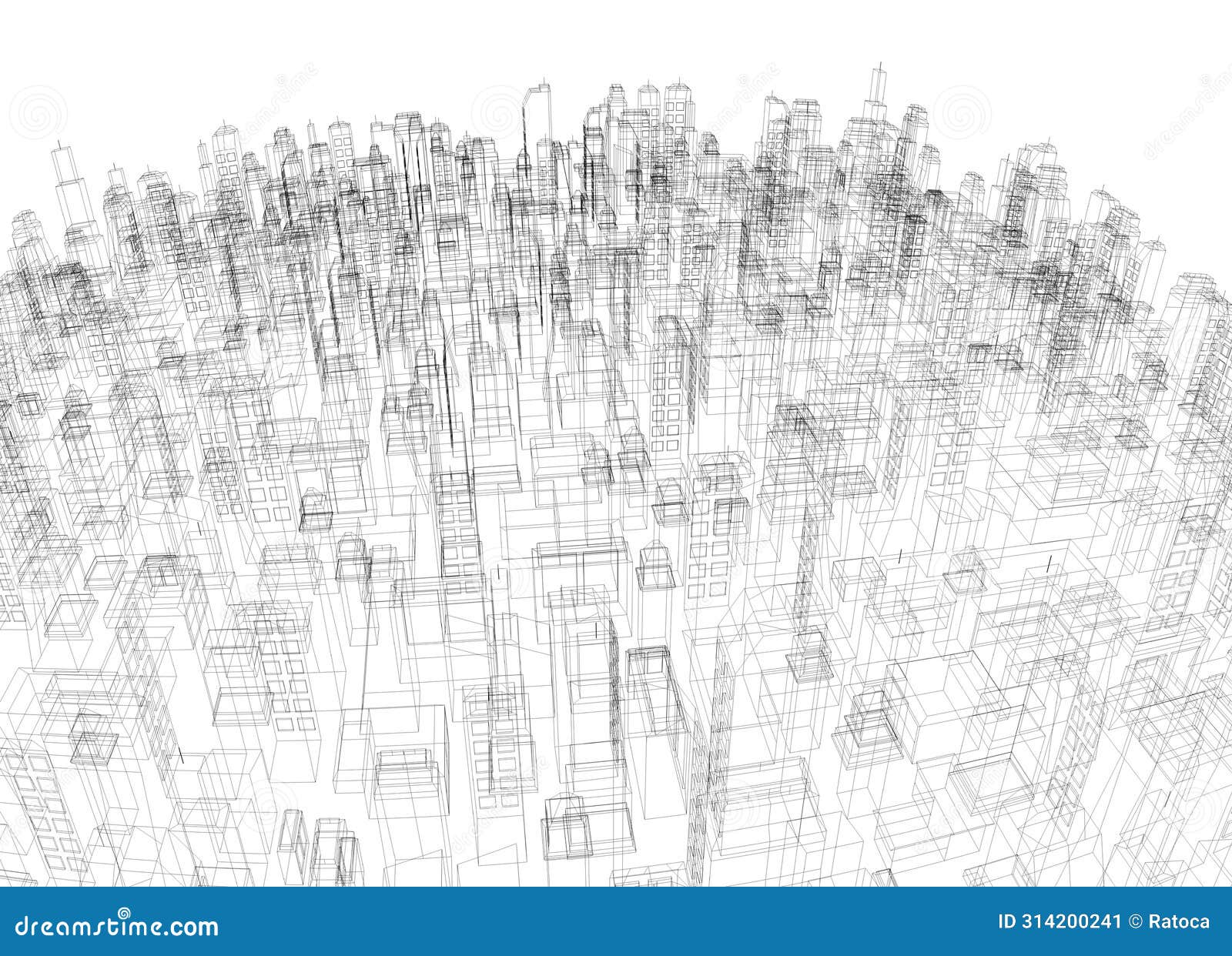 Render city illustration stock image. Image of urban - 314200241