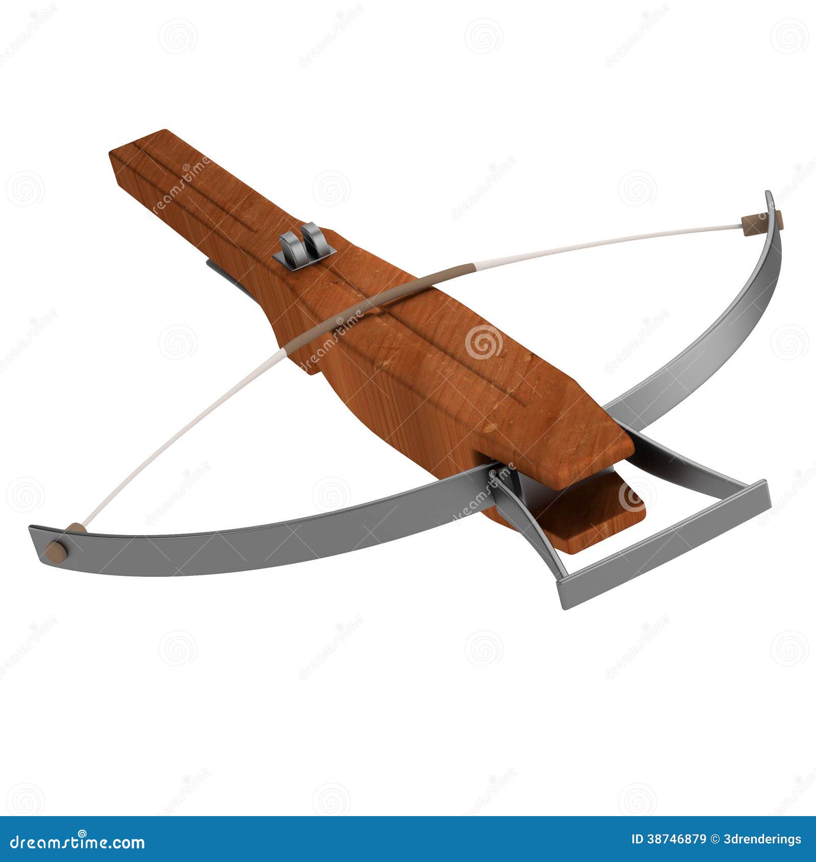 Render of crossbow stock illustration. Illustration of pierce - 38746879