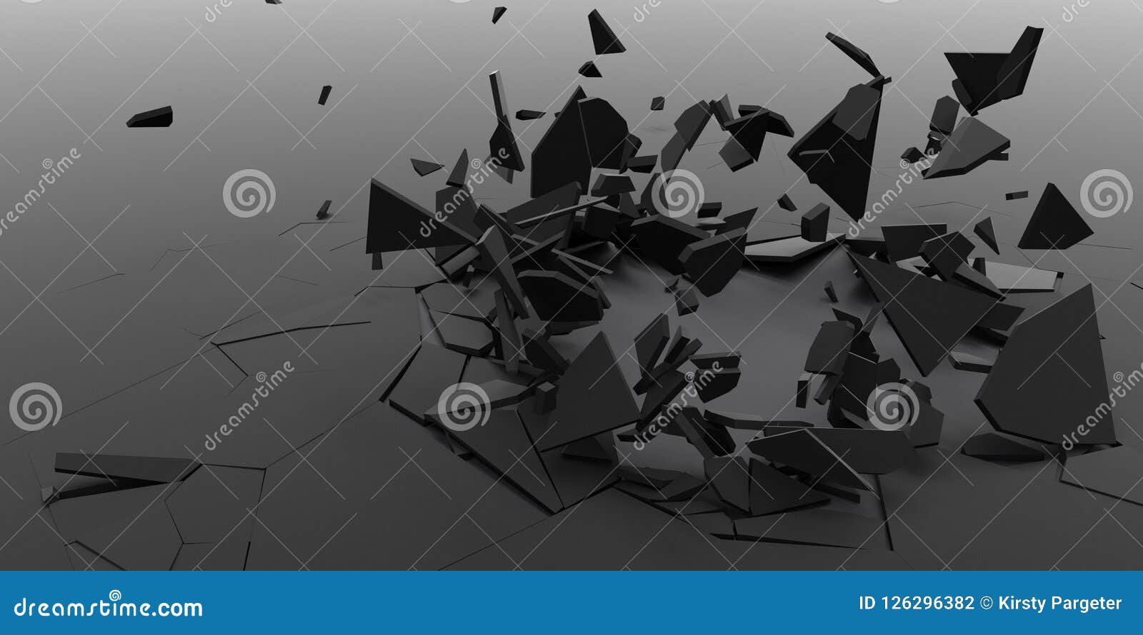 3D Shatter Abstract Wallpaper Background Stock Illustration ...