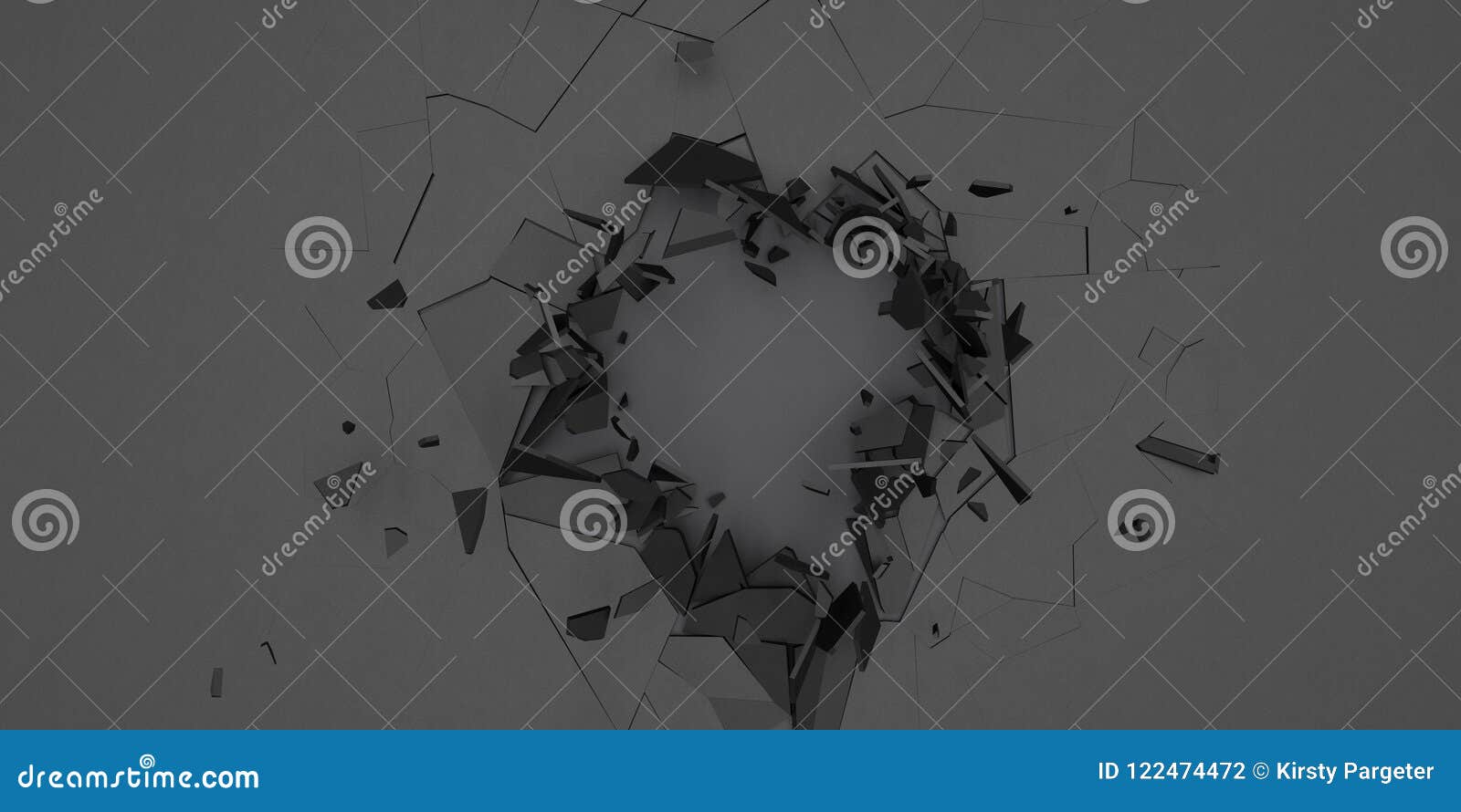3D Shatter Abstract Wallpaper Background Stock Illustration ...