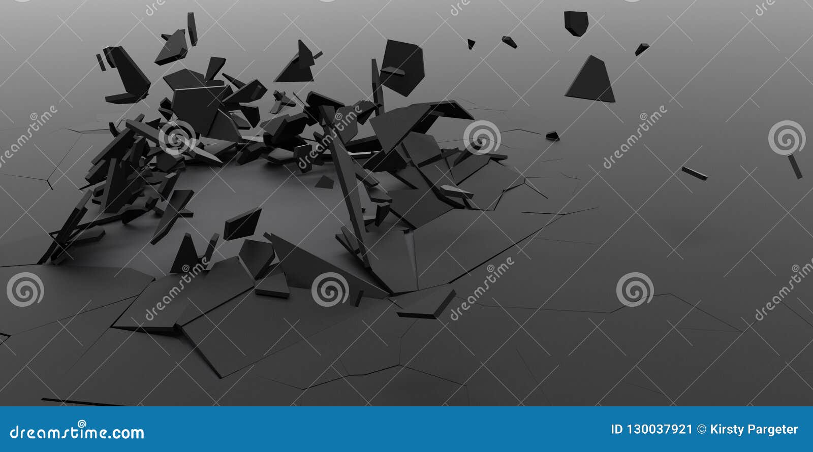 3D Shatter Abstract Wallpaper Background Stock Illustration ...