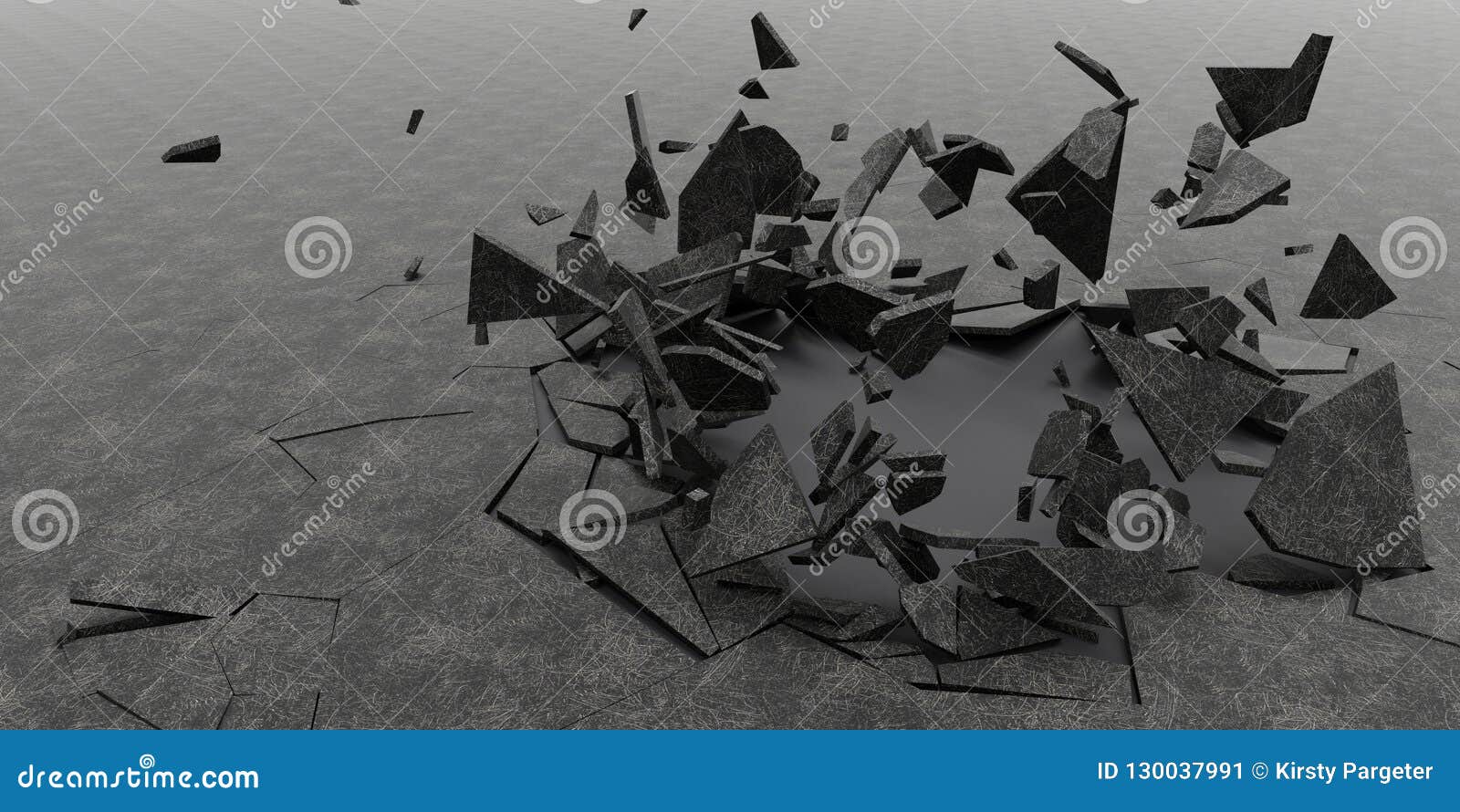 3D Shatter Abstract Wallpaper Background Stock Illustration ...