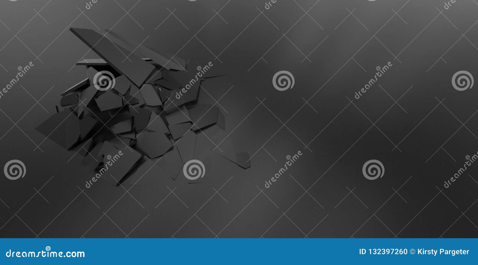 3D Shatter Abstract Wallpaper Background Stock Illustration ...