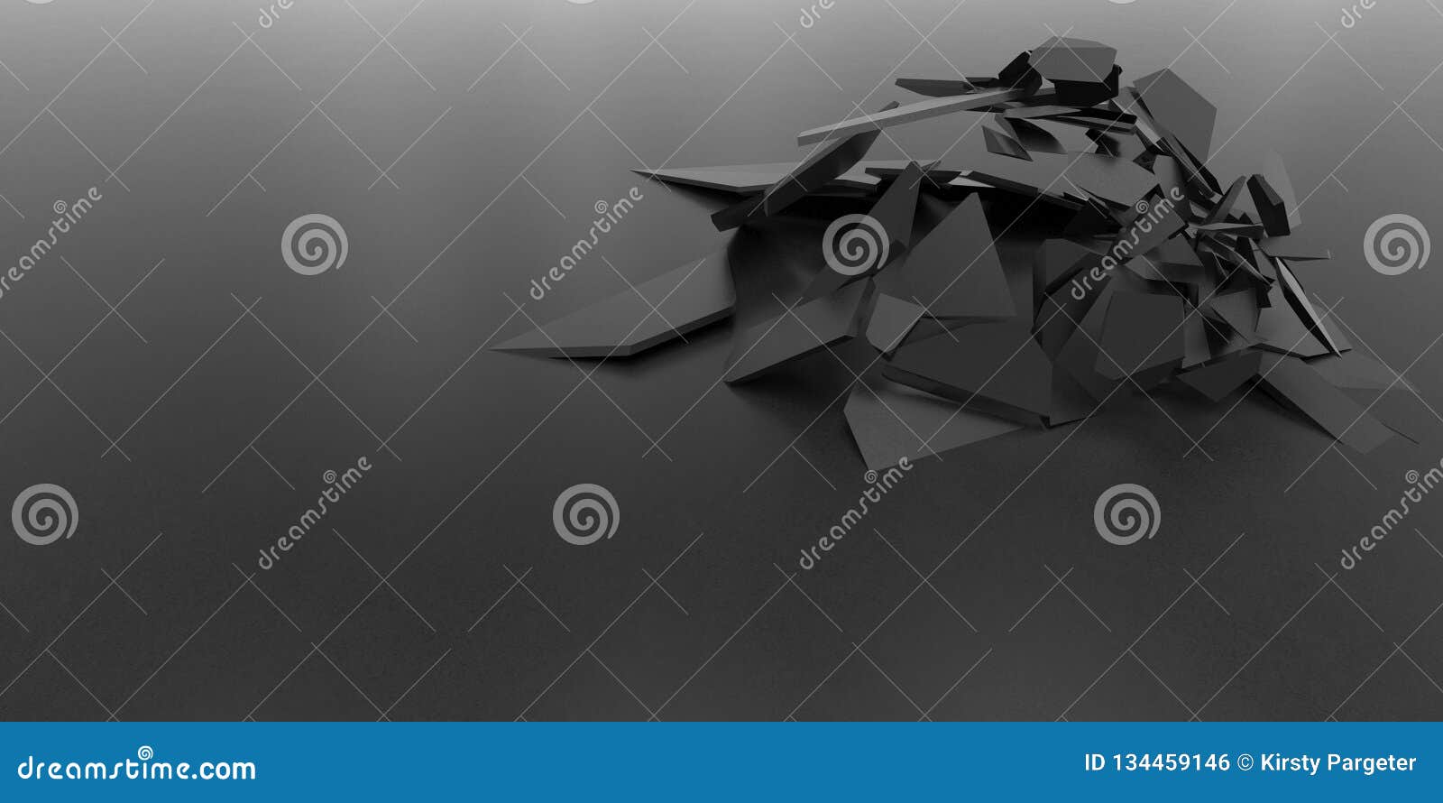 3D Shatter Abstract Wallpaper Background Stock Illustration ...