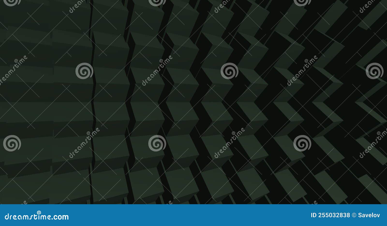 Render with Dark Green Cubes Stock Illustration - Illustration of ...