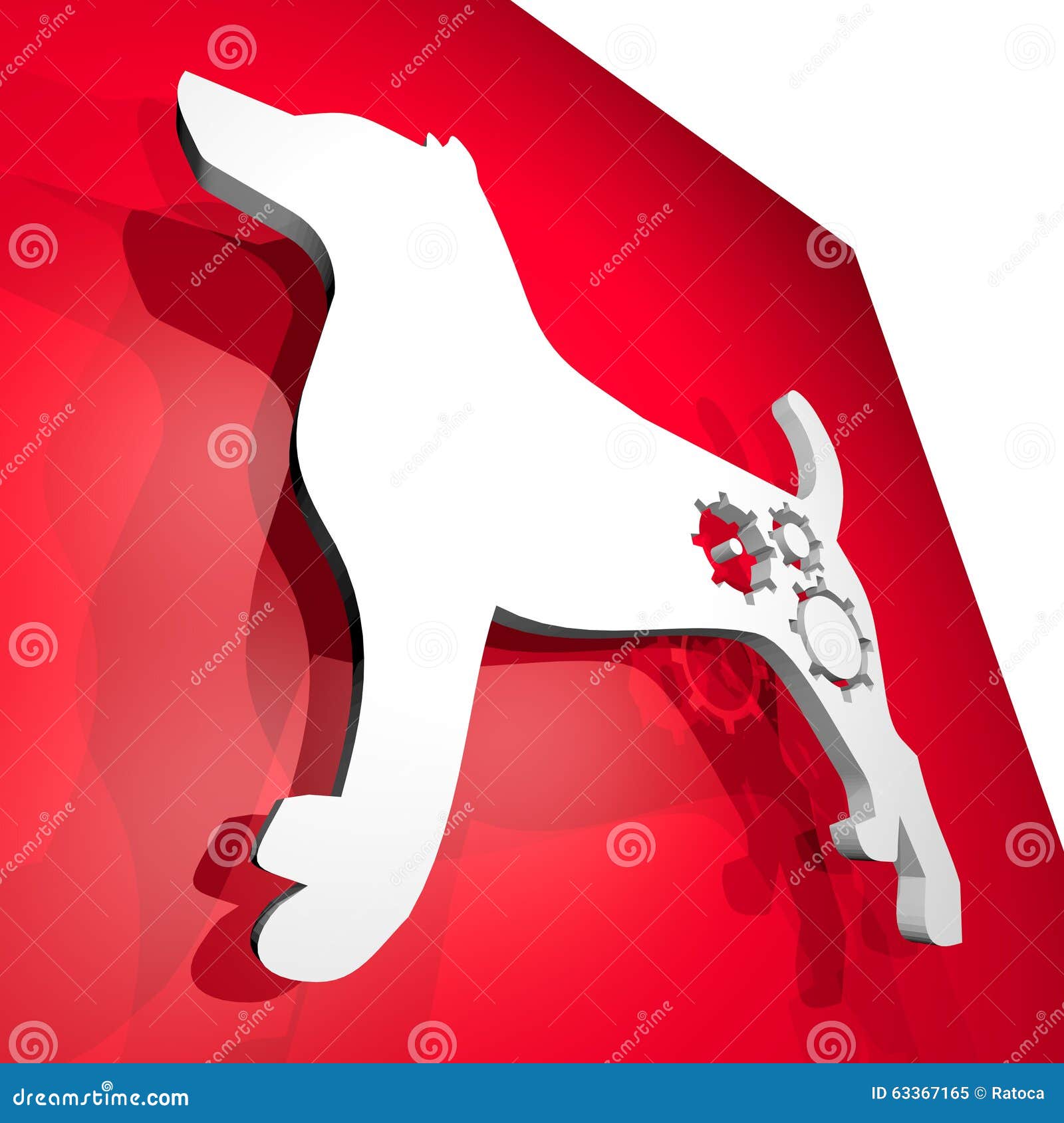 Render dog stock illustration. Illustration of icon, play - 63367165