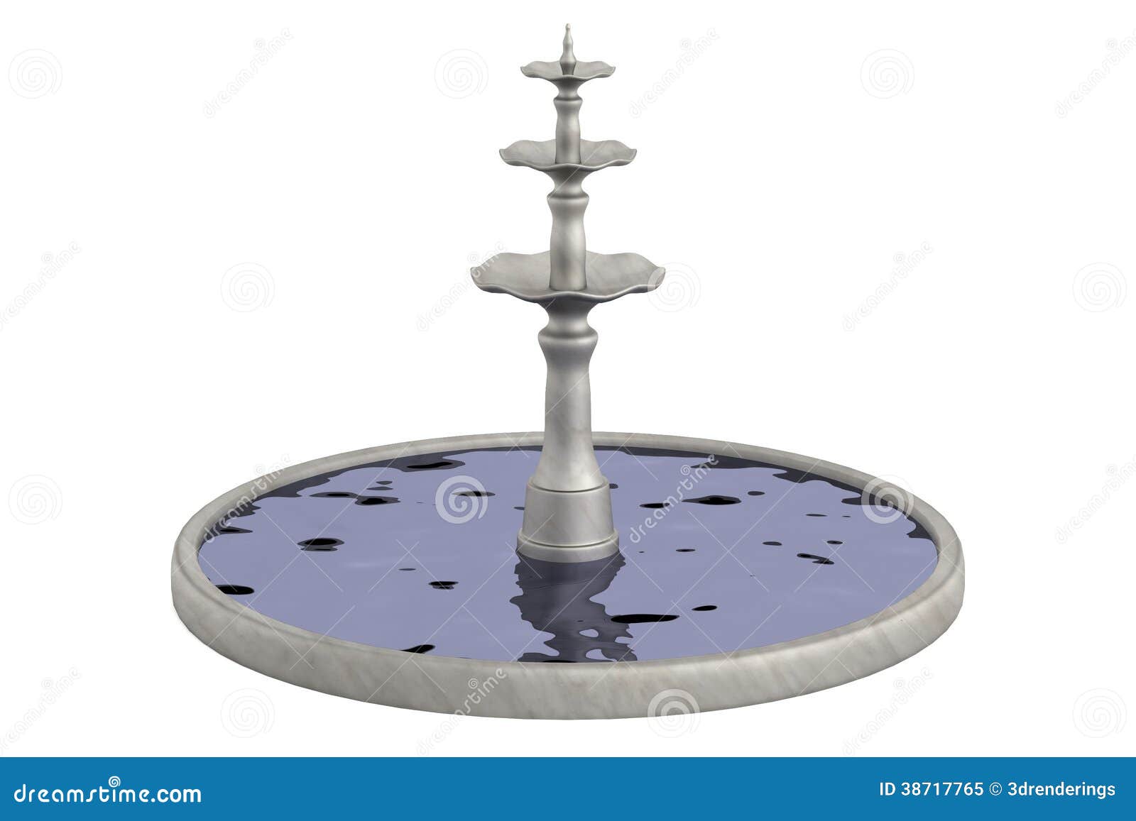 Render of fountain stock illustration. Illustration of fountain - 38717765