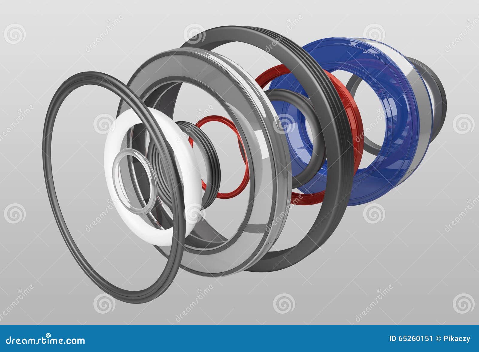 Rubber Gaskets Cartoon Vector | CartoonDealer.com #12391969
