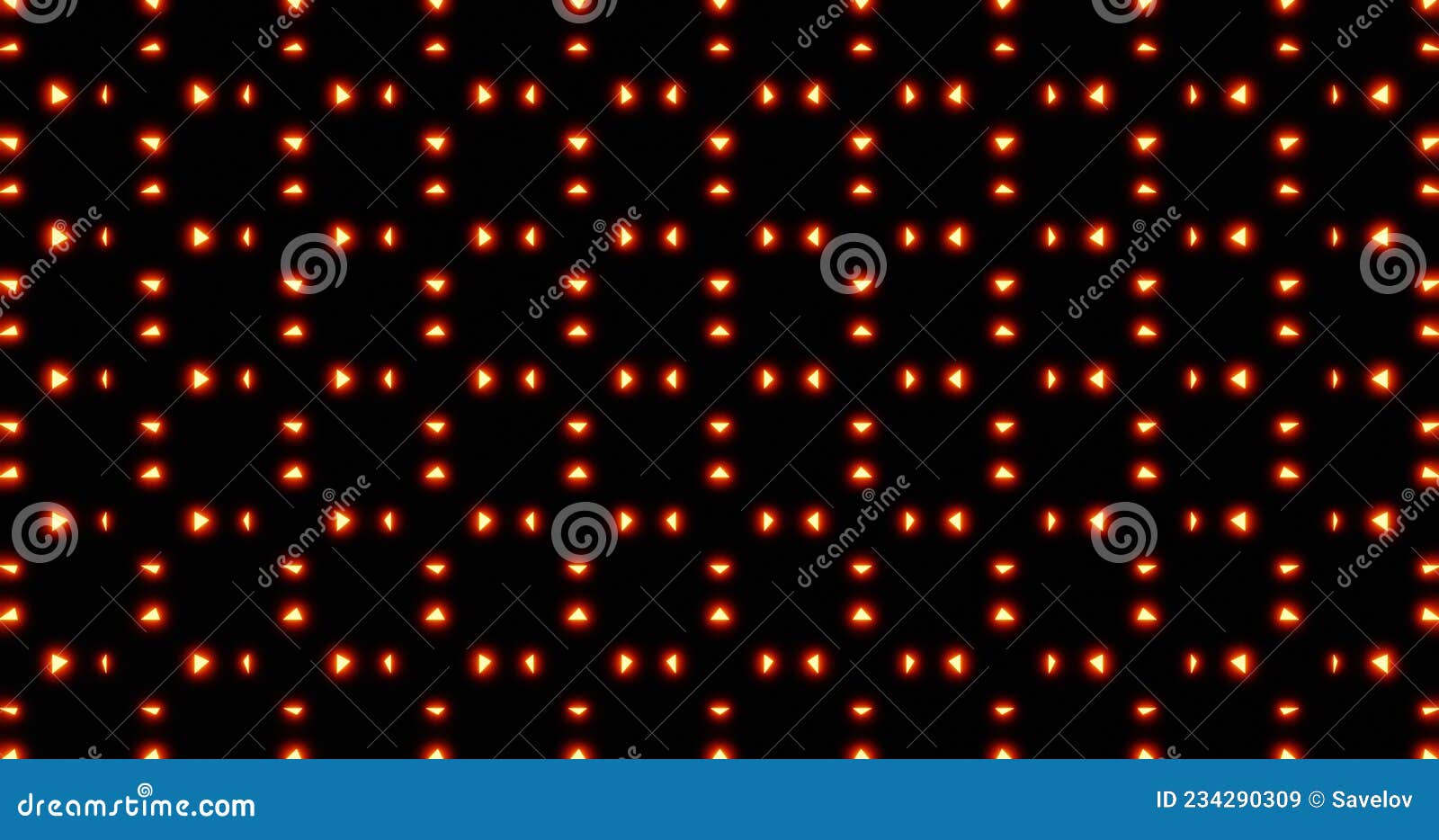 Render with Glowing Red-orange Arrows on Black Stock Illustration ...
