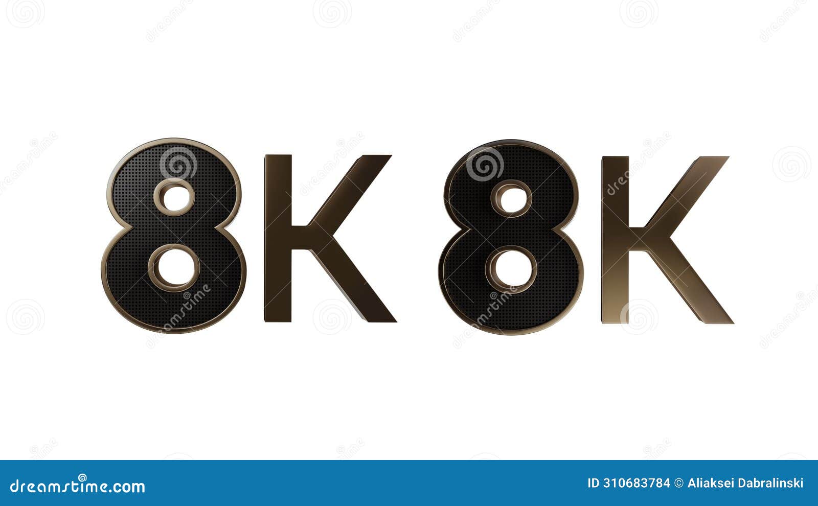 3 Render Gold 8k Logo With Shiny Reflection With Alpha Channel Royalty ...