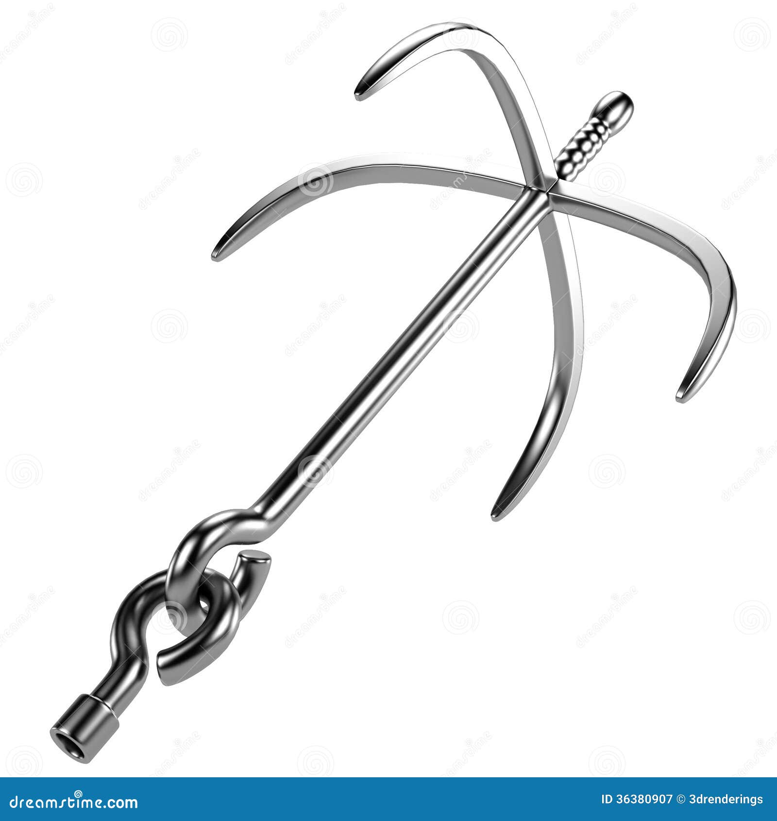 Render of grapling hook stock illustration. Illustration of thief ...