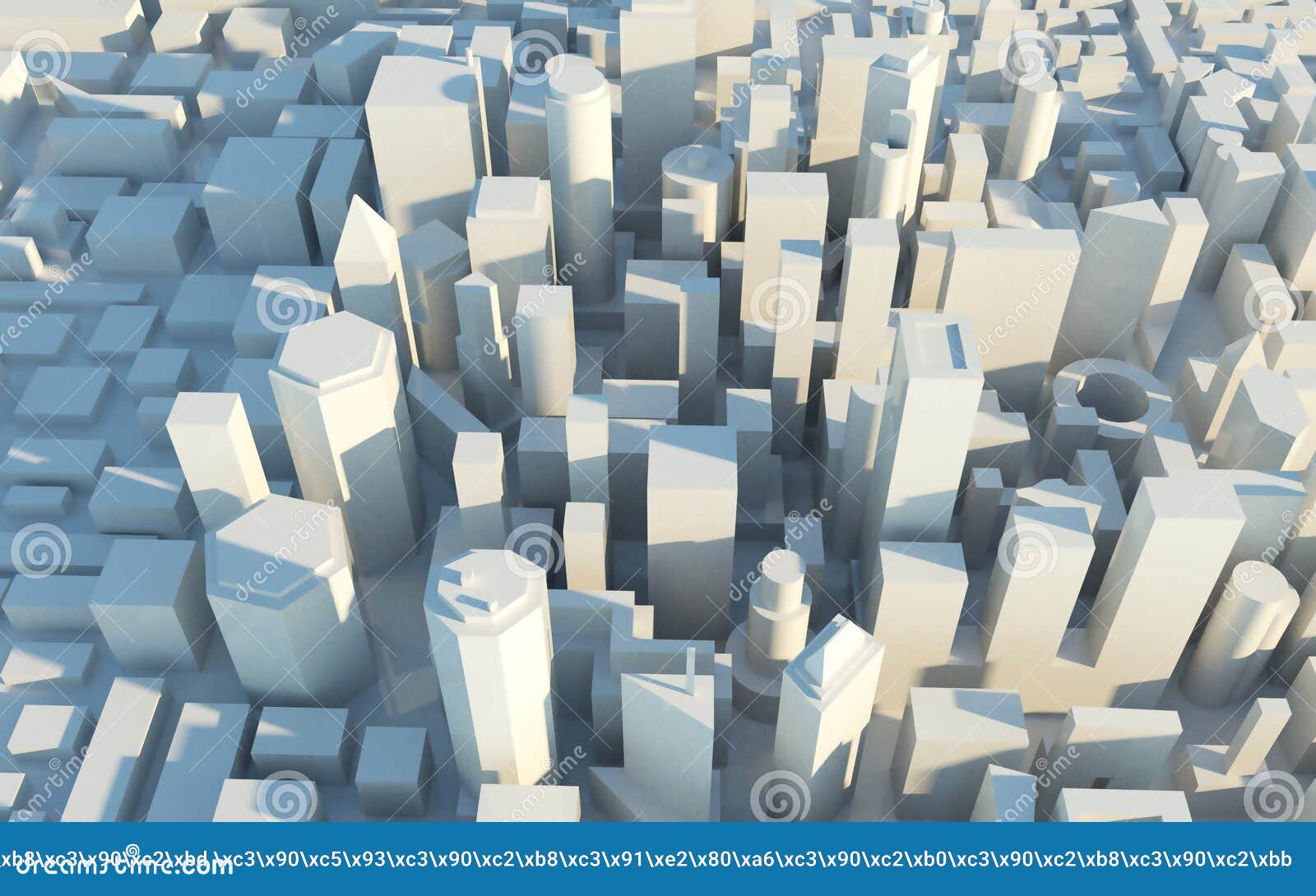 Gray city render 3d 2020 stock illustration. Illustration of 2020 ...