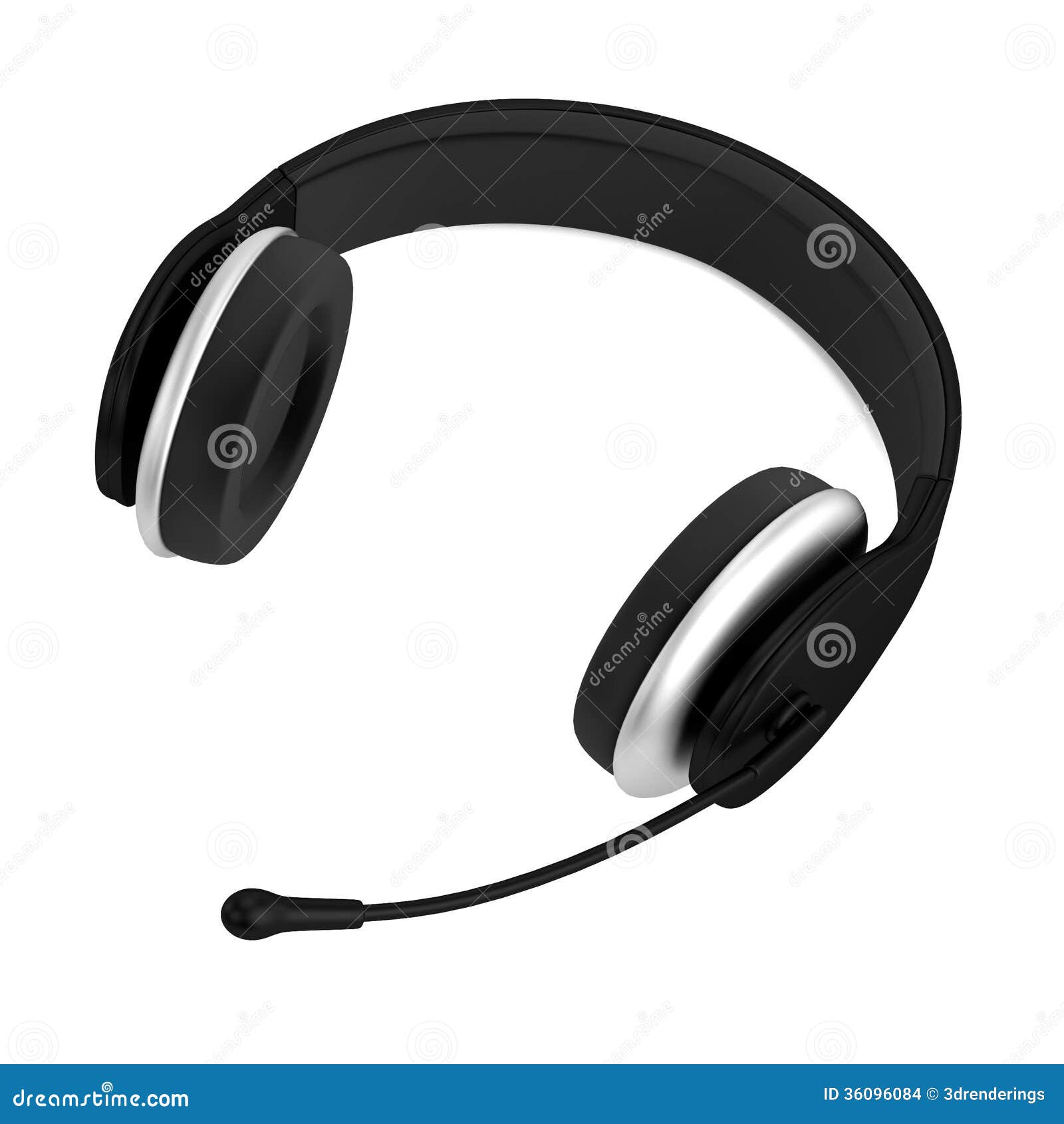 Render of headphones stock illustration. Illustration of realistic ...