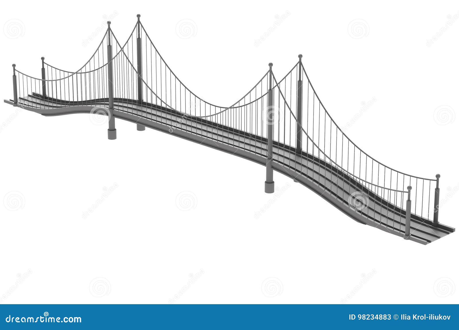 Render Drawing Bridge Stock Illustrations – 87 Render Drawing Bridge ...