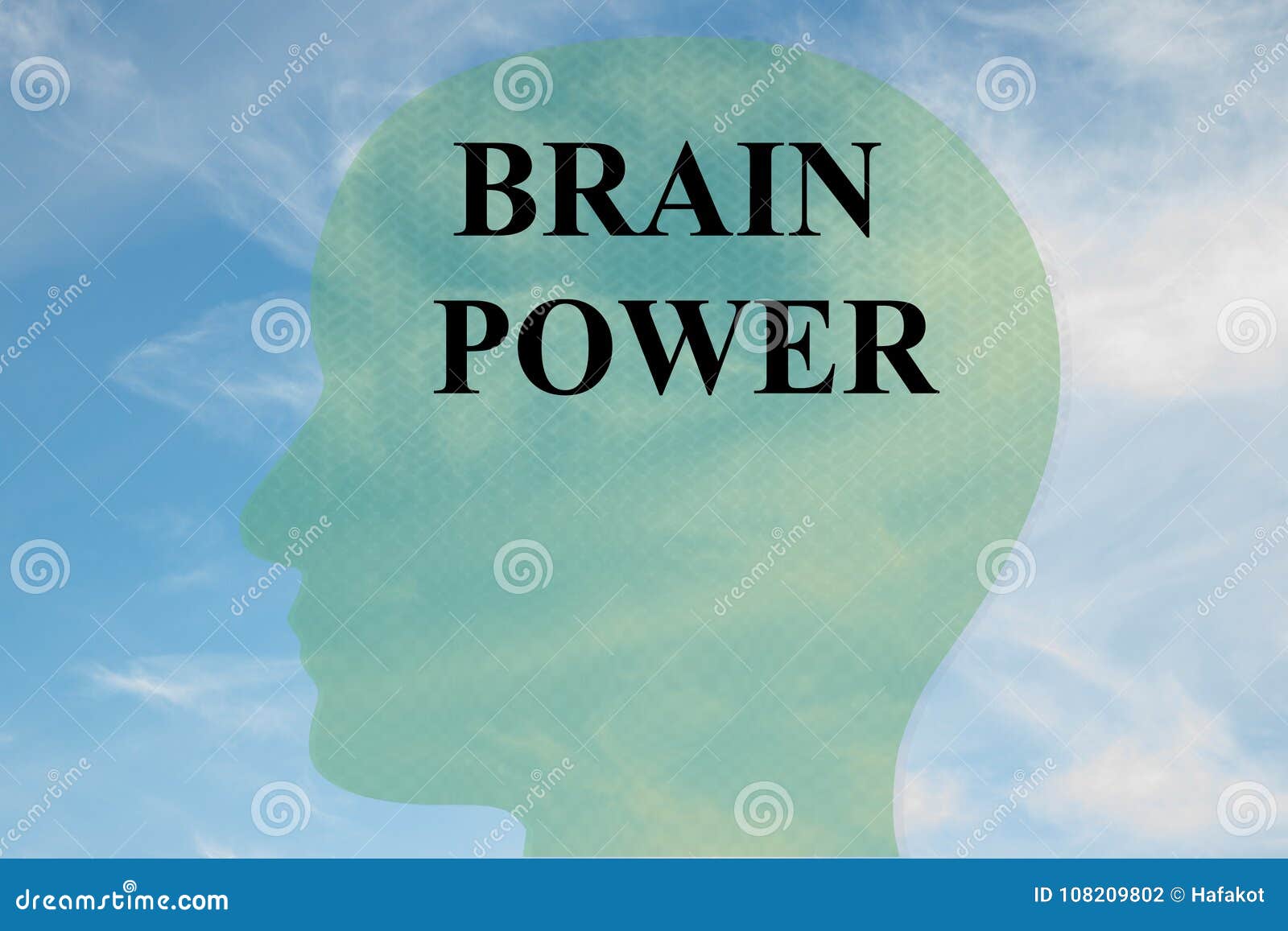 BRAIN POWER concept stock illustration. Illustration of knowledge ...