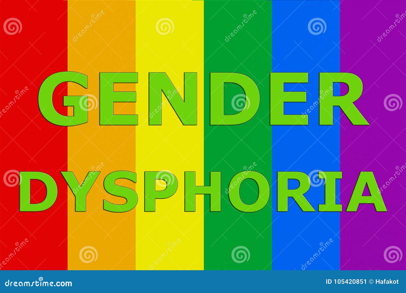 Gender Dysphoria concept stock illustration. Illustration of female ...