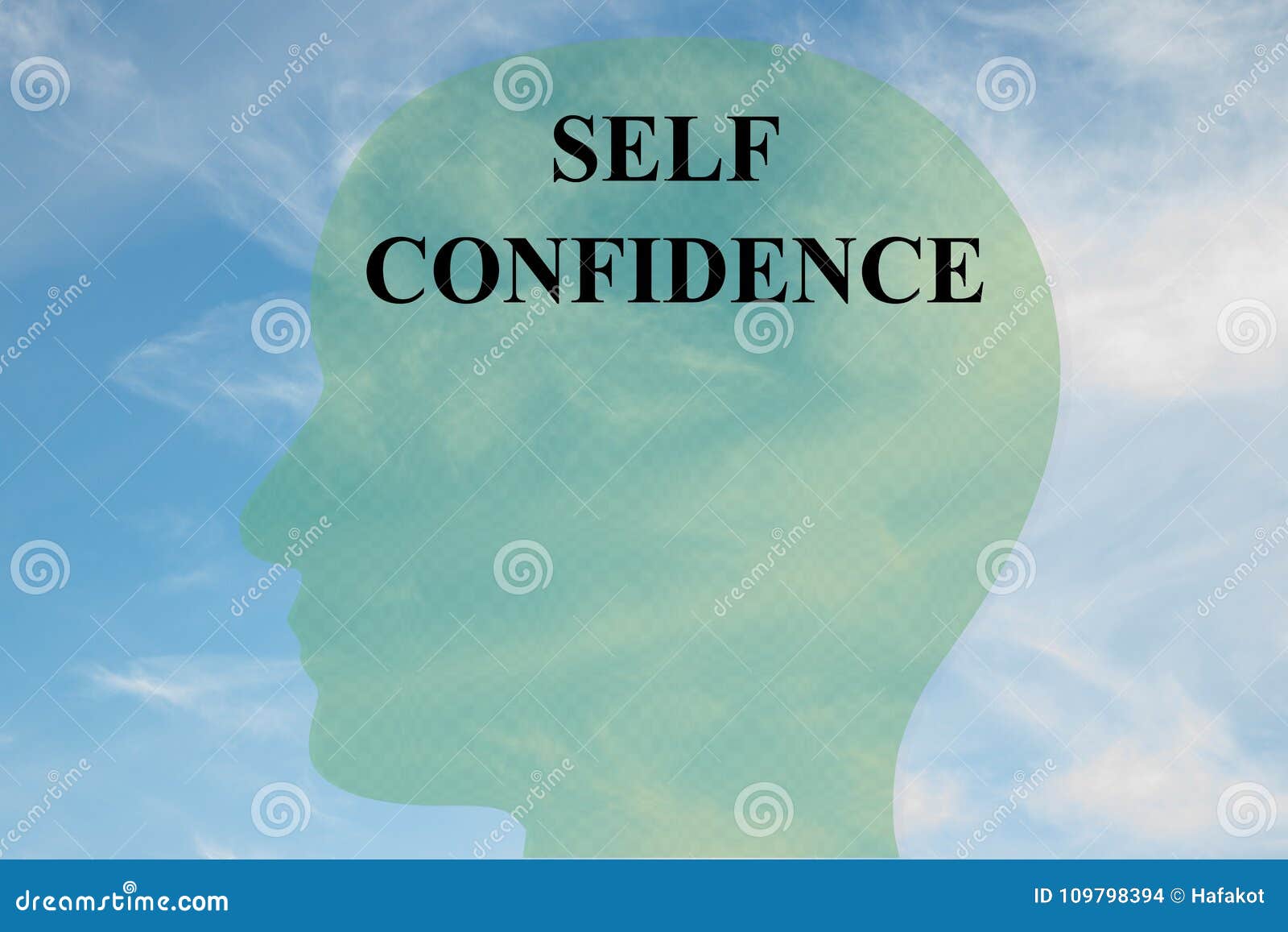 SELF DETERMINATION concept stock illustration. Illustration of faith ...