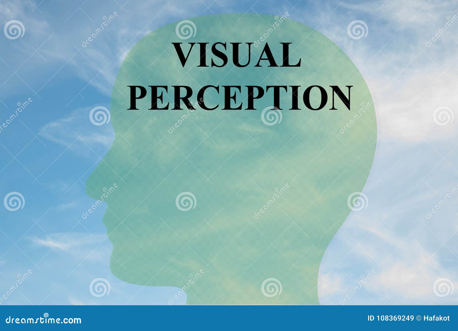 VISUAL PERCEPTION concept stock illustration. Illustration of character ...