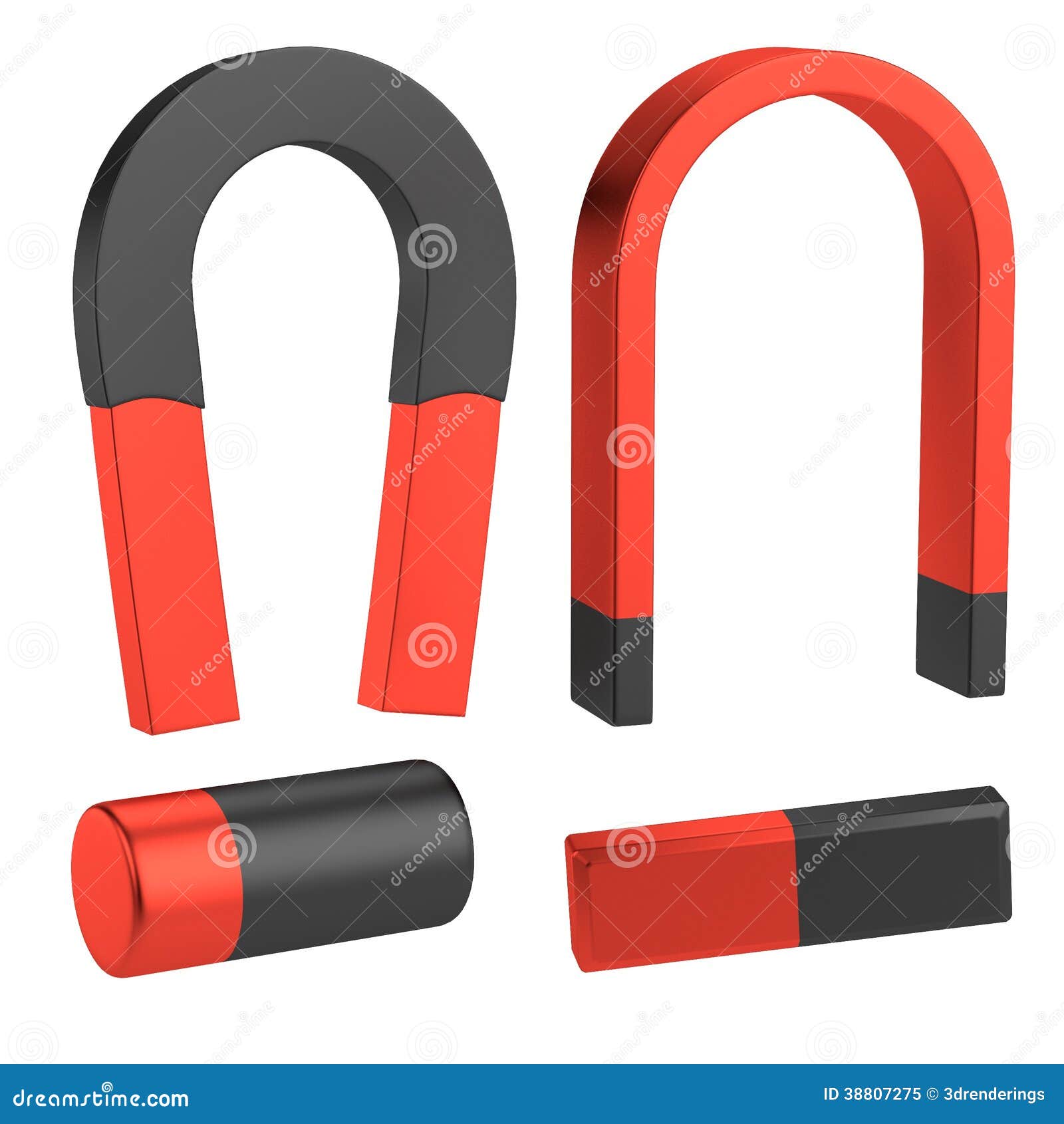 Render of magnets stock illustration. Illustration of magnet - 38807275