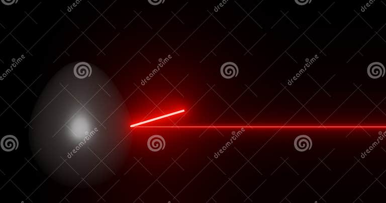 Render with Metallic Egg Reflective Red Laser Stock Illustration ...