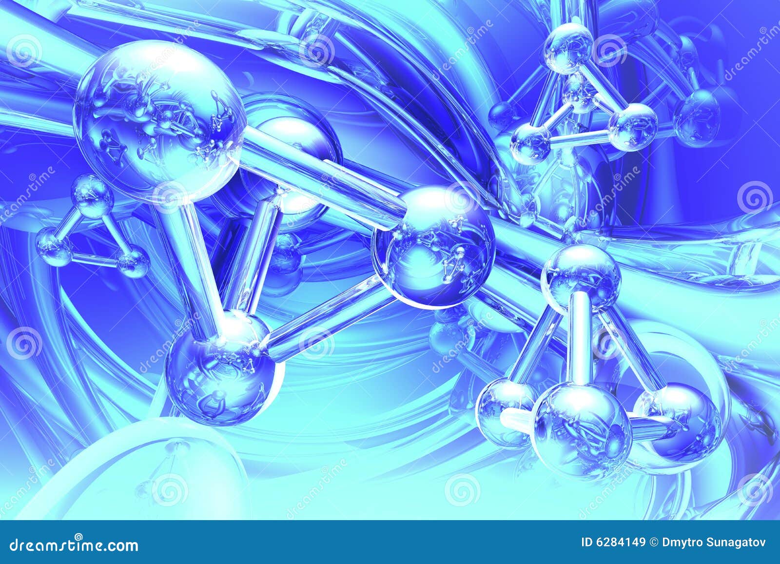 Render of molecule stock illustration. Illustration of biochemistry ...