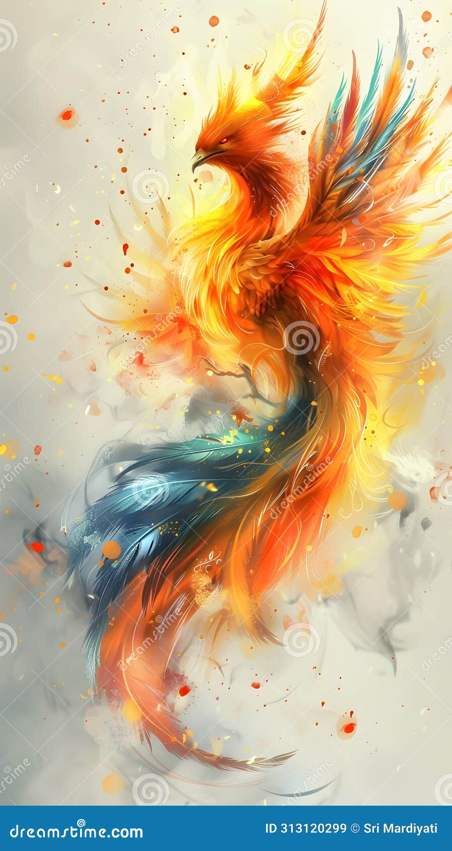 Render Neon Color Light Phoenix Background, the Phoenix Wallpapers are ...