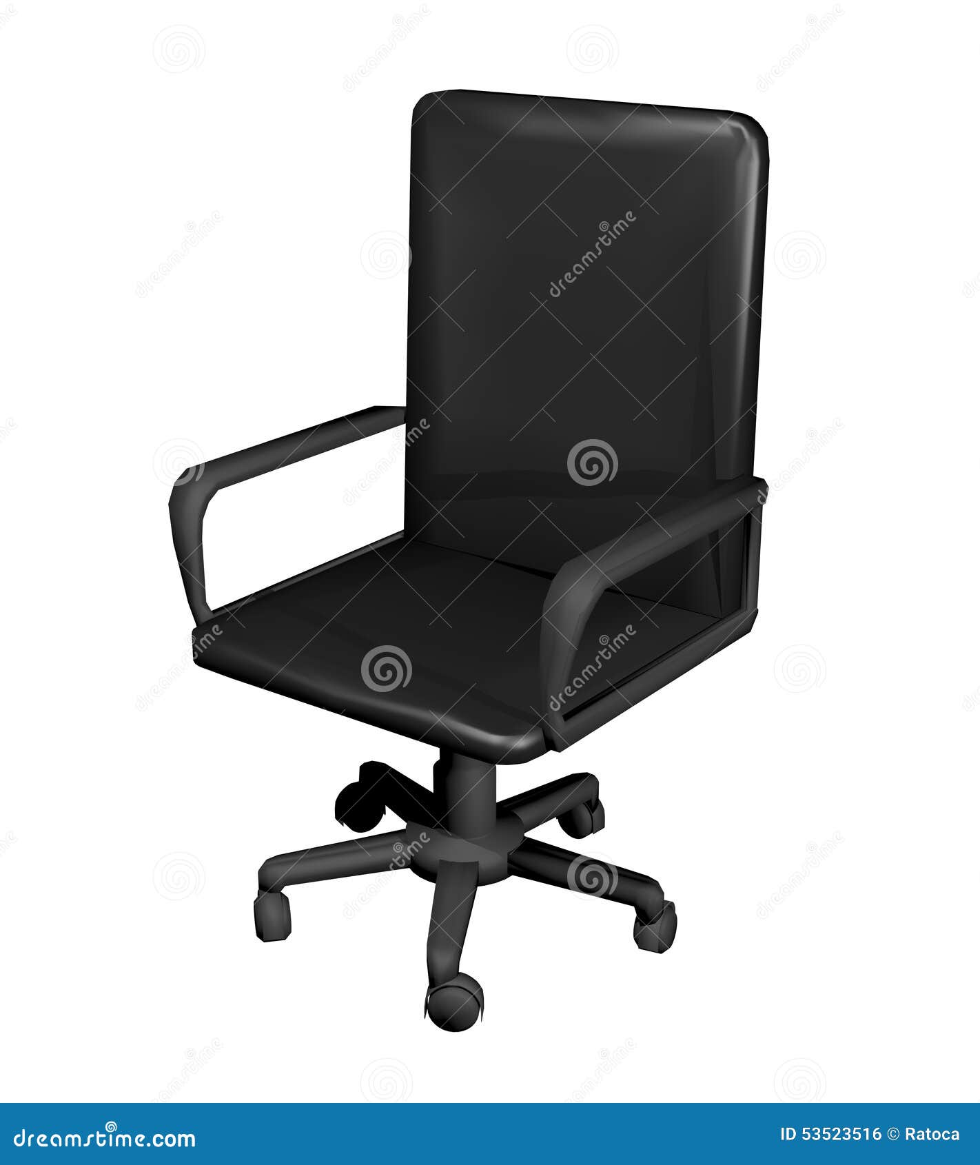 Render office chair stock illustration. Illustration of furniture ...