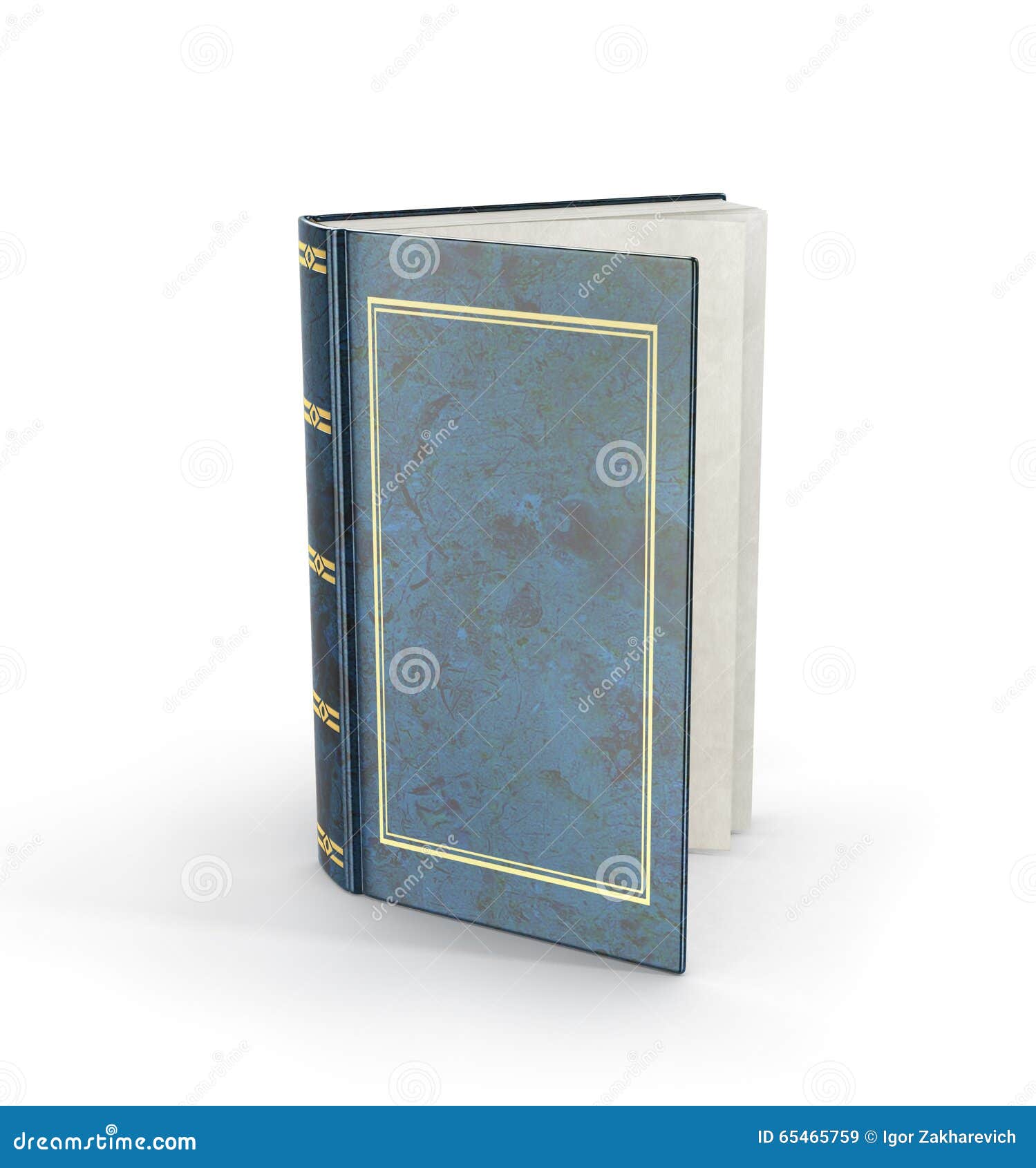 Render of one open book stock illustration. Illustration of library ...