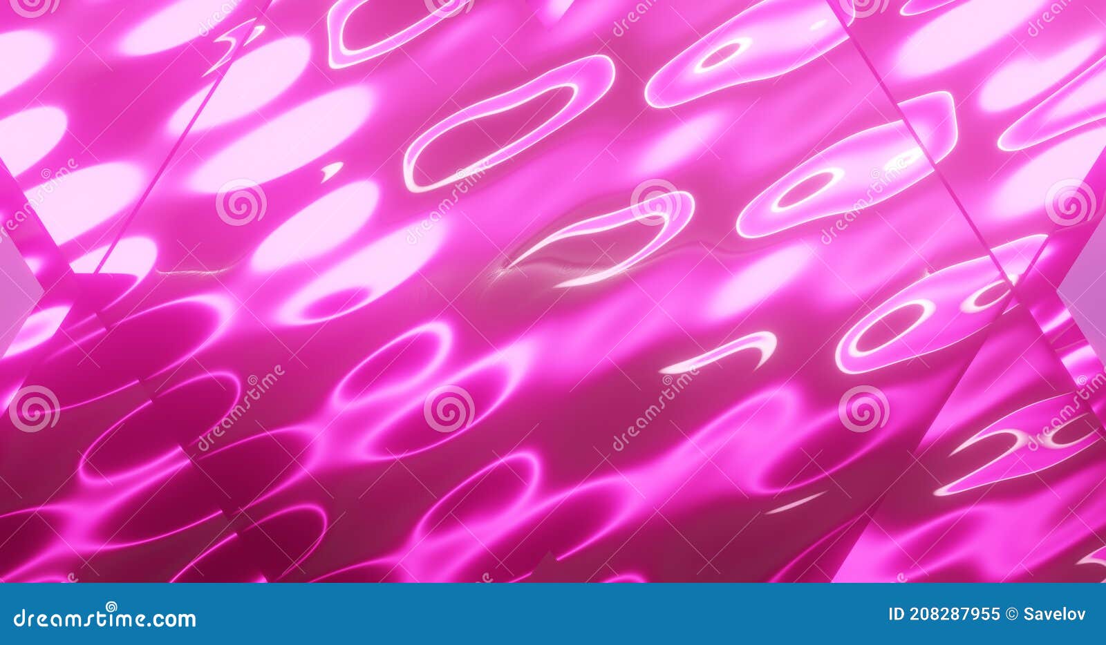 Render with Pink Flow with Simple Geometry Stock Illustration ...