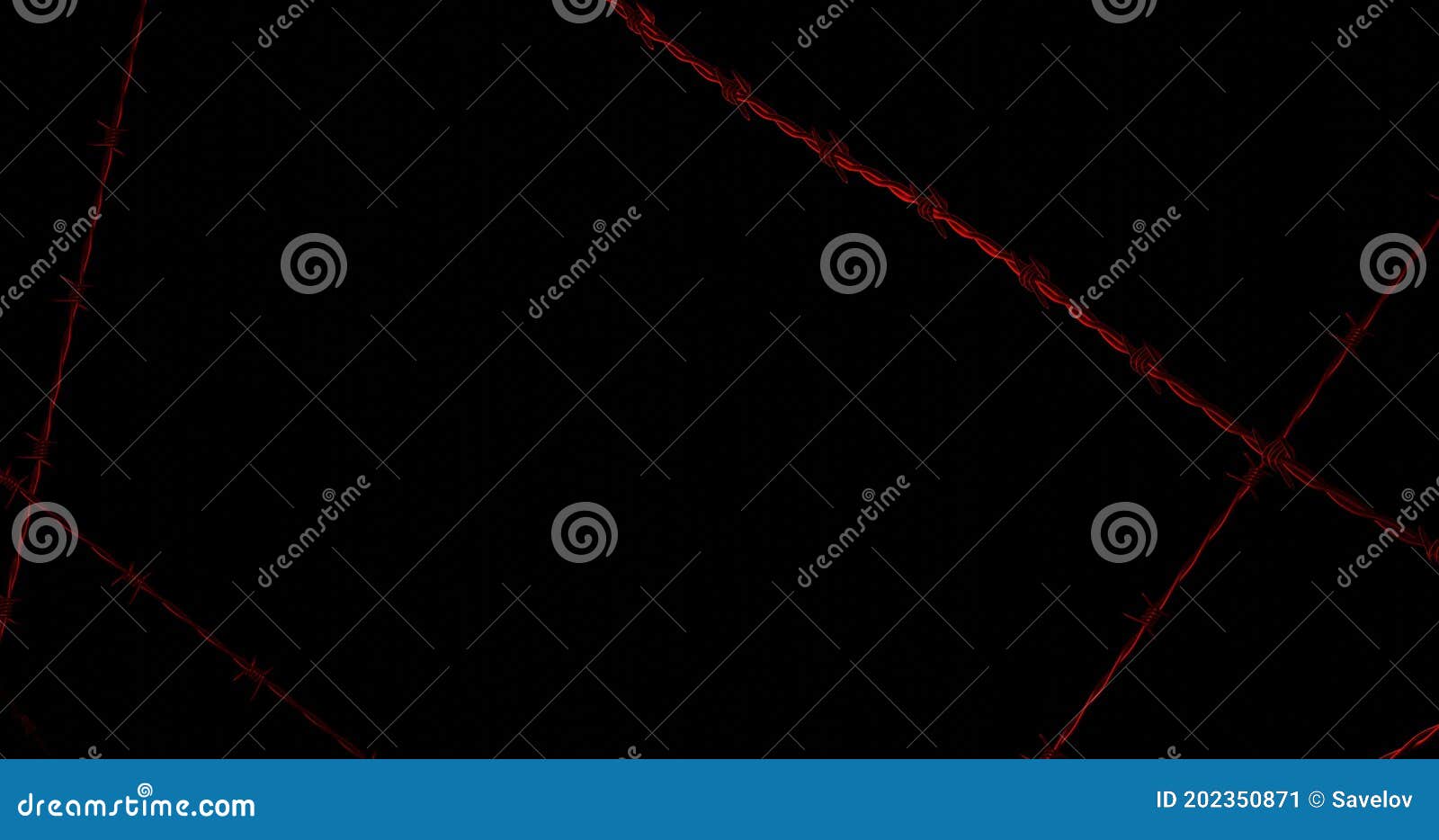 Render with Red Scary Barbed Wire Stock Video - Video of metal, defense ...