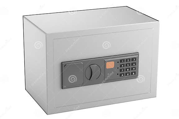 Render of safe stock illustration. Illustration of render - 35918998