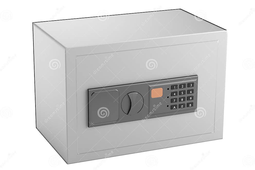 Render of safe stock illustration. Illustration of render - 35918998