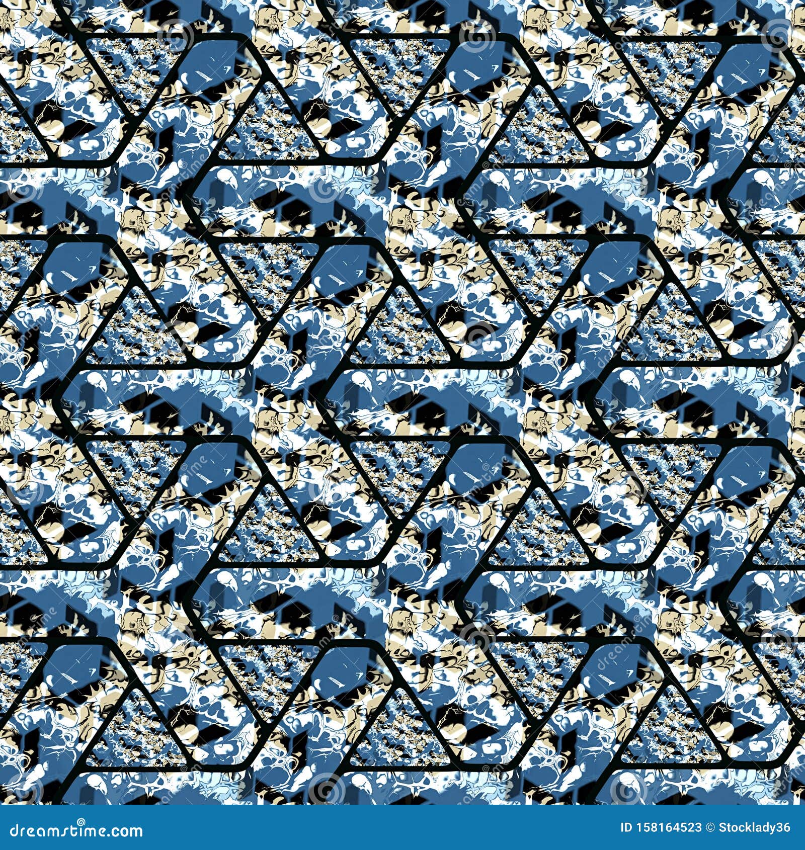 Render of Seamless Cloth Motive Background Tile Stock Illustration ...