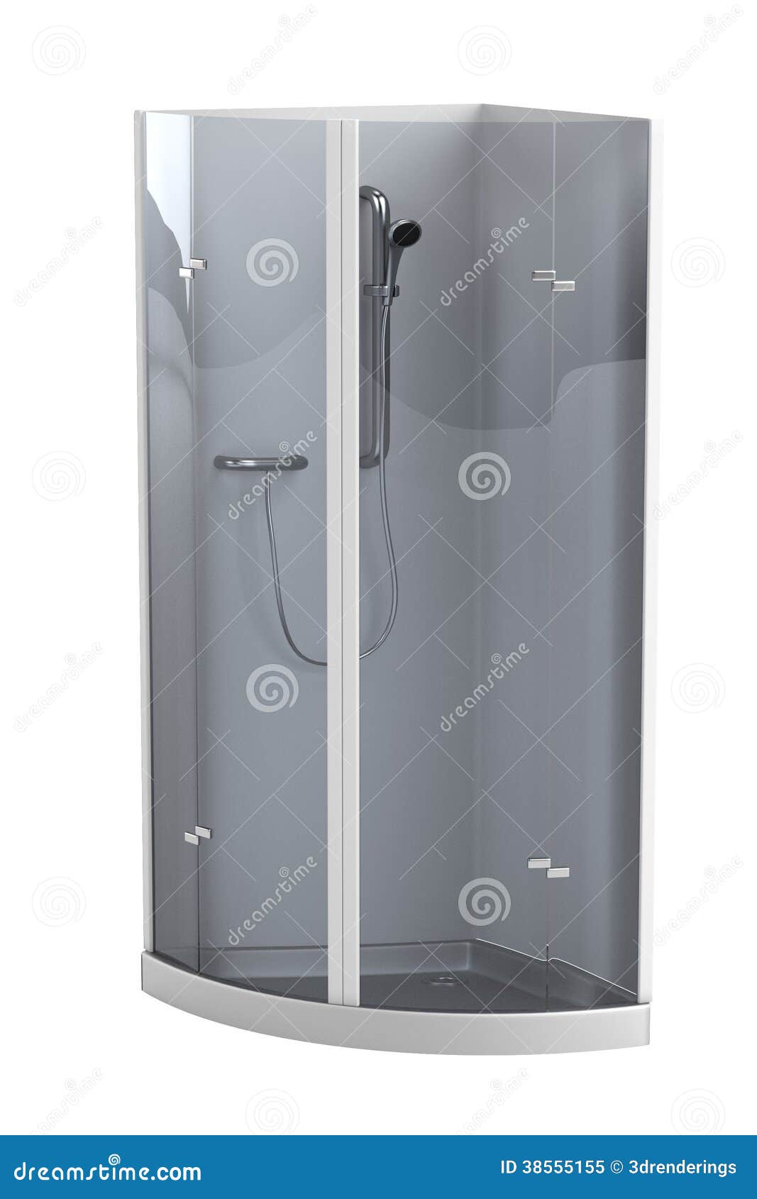 Render of shower stock illustration. Illustration of wash - 38555155