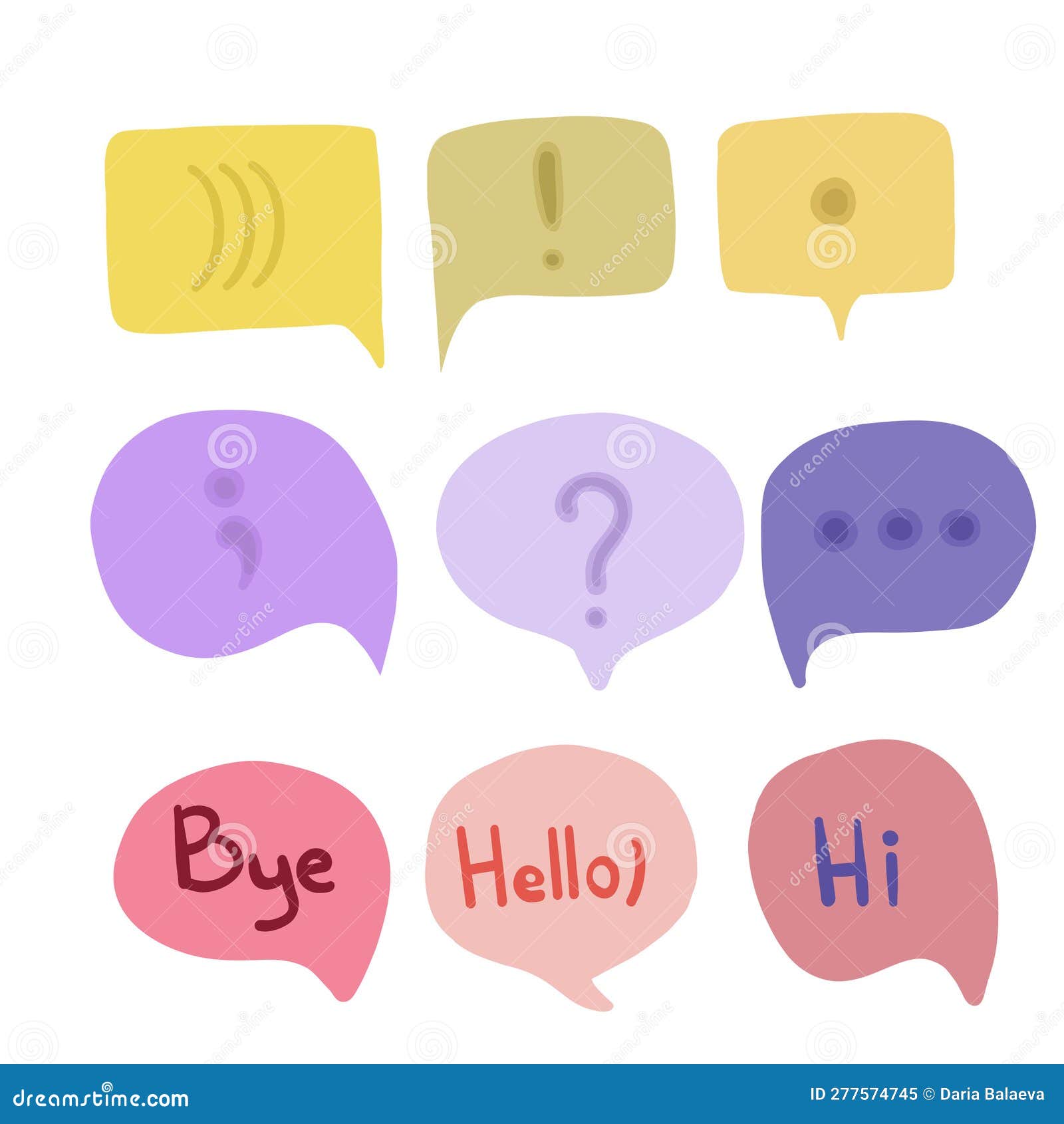 Set Of 3d Render Speech Bubbles. Cancellation Icon, Confirmed Sign ...