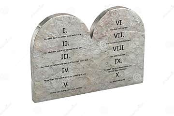 Render of ten commandments stock illustration. Illustration of ...