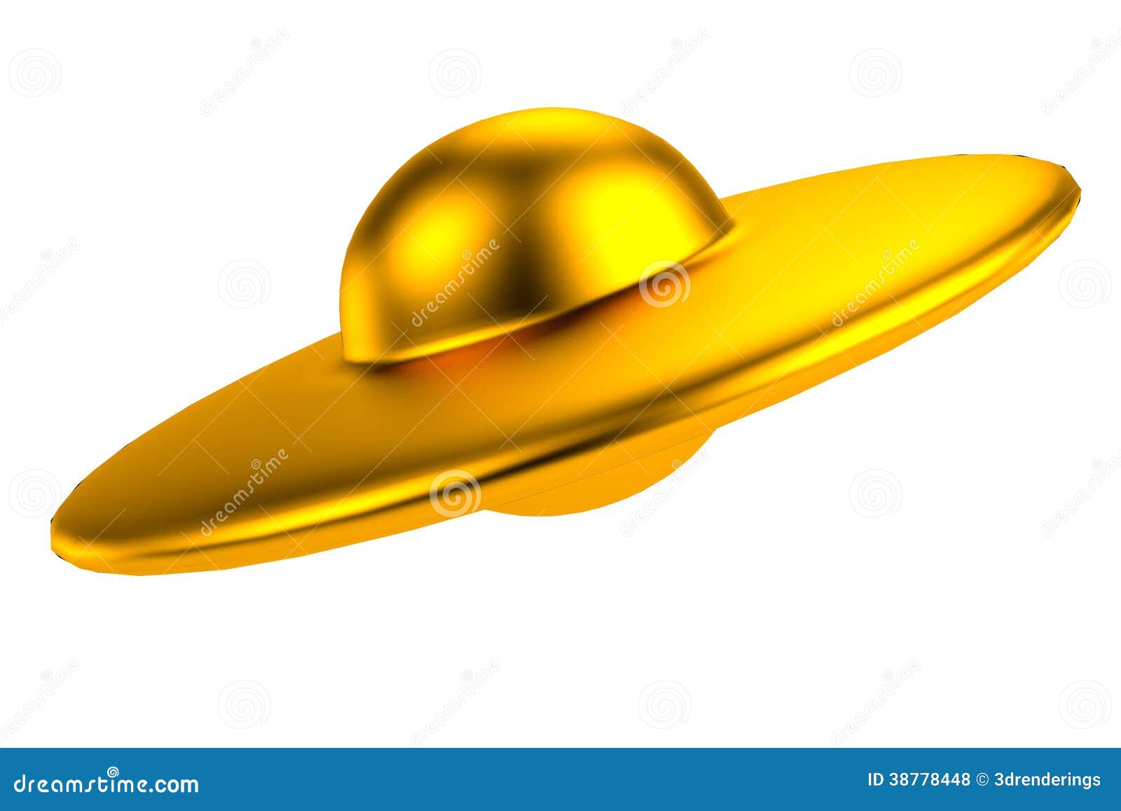 Render of UFO stock illustration. Illustration of spaceship - 38778448