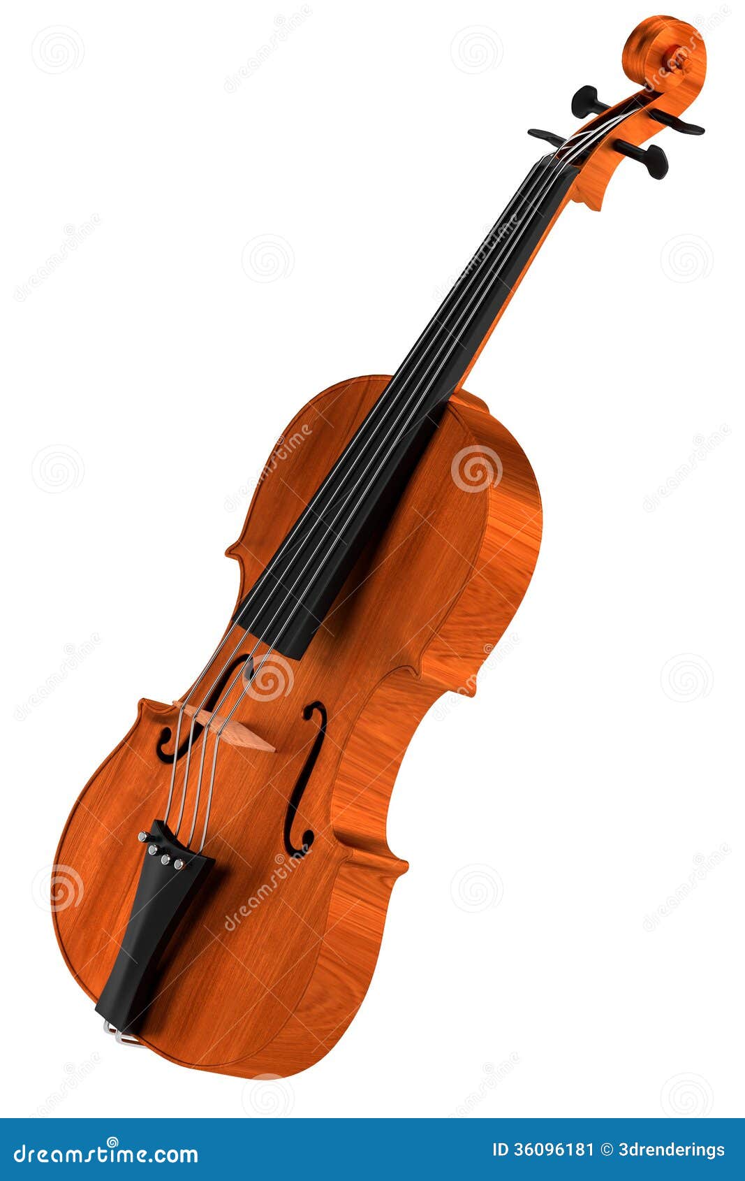 Render of violin stock illustration. Illustration of instrument - 36096181