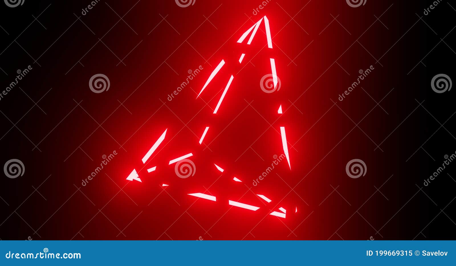 Render with Volumetric Laser Triangle Stock Illustration - Illustration ...