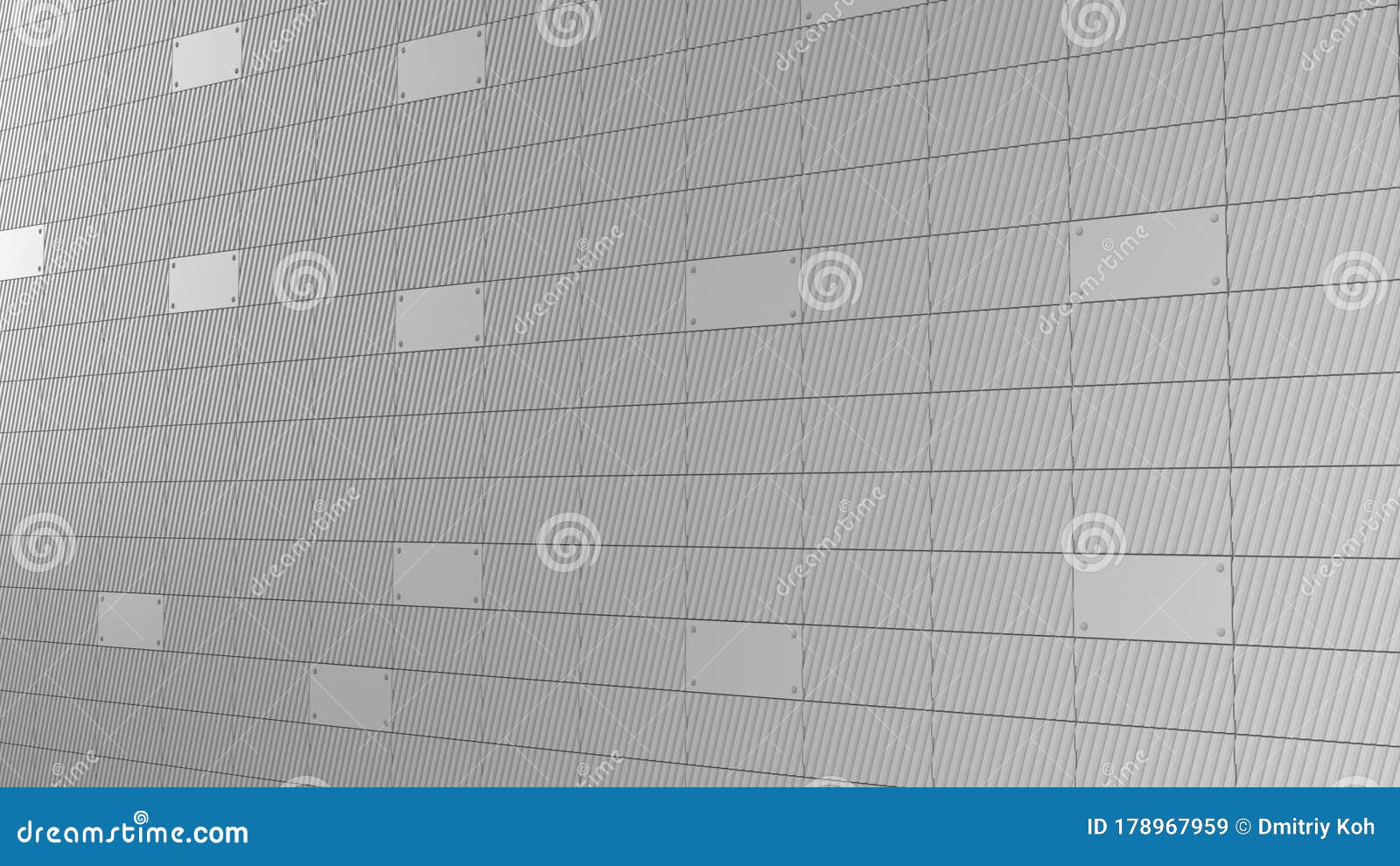 Render Of A Wall Of Two Types Of Concrete Tiles Stock Image ...