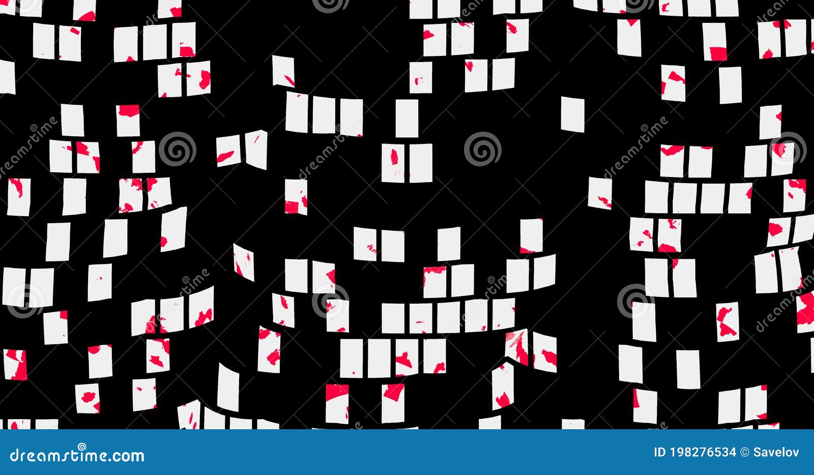 Render with White Flowing Squares Stock Photo - Image of creativity ...