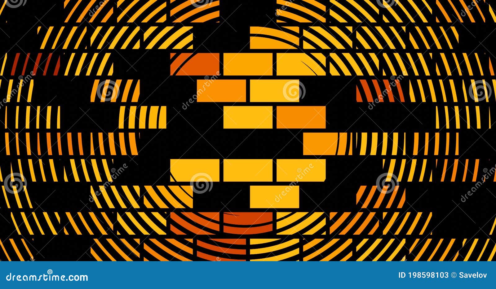 Render with Yellow Abstract Brick Wall Stock Video - Video of block ...