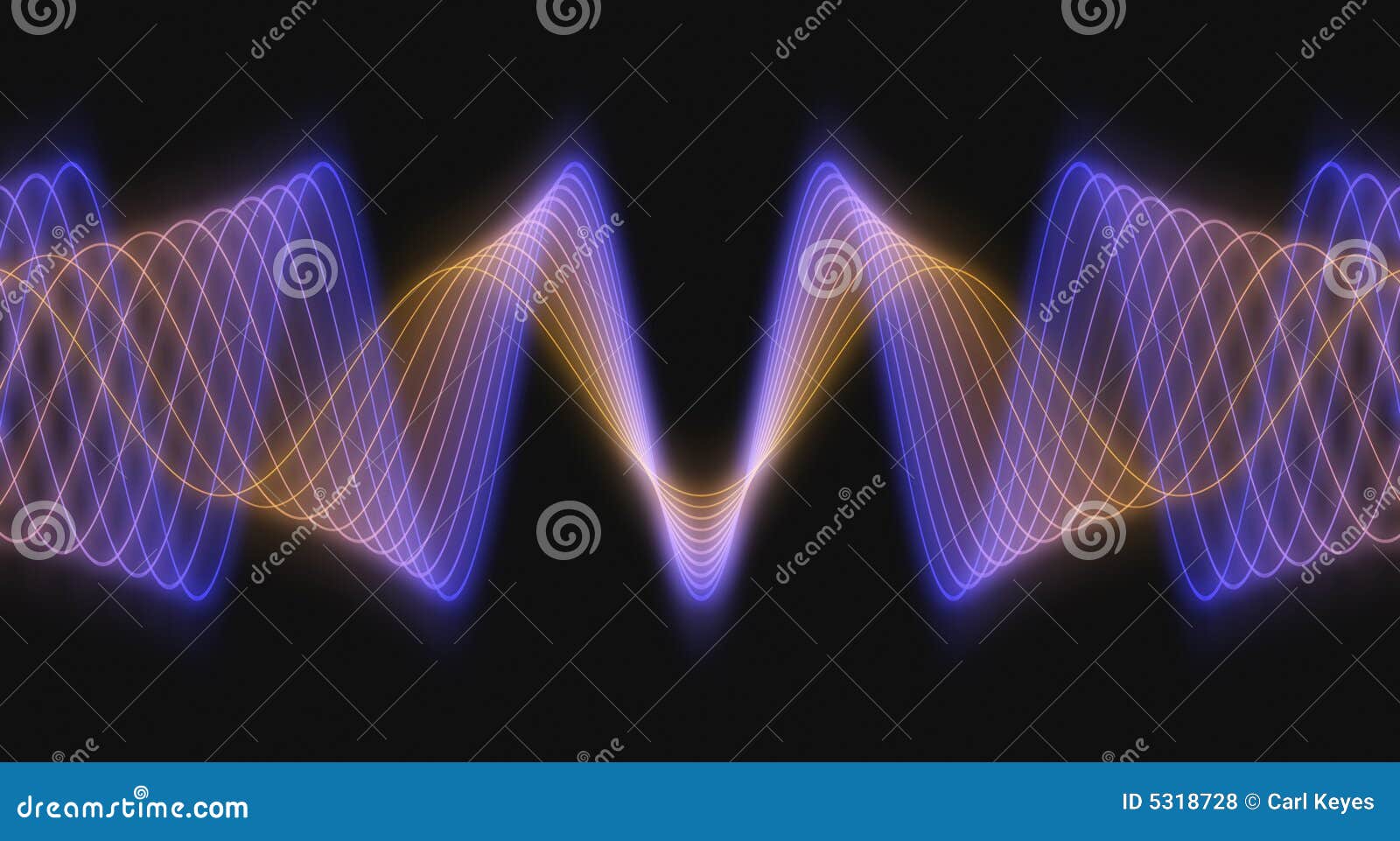 Rendered 3D Wave Forms stock illustration. Illustration of visual - 5318728