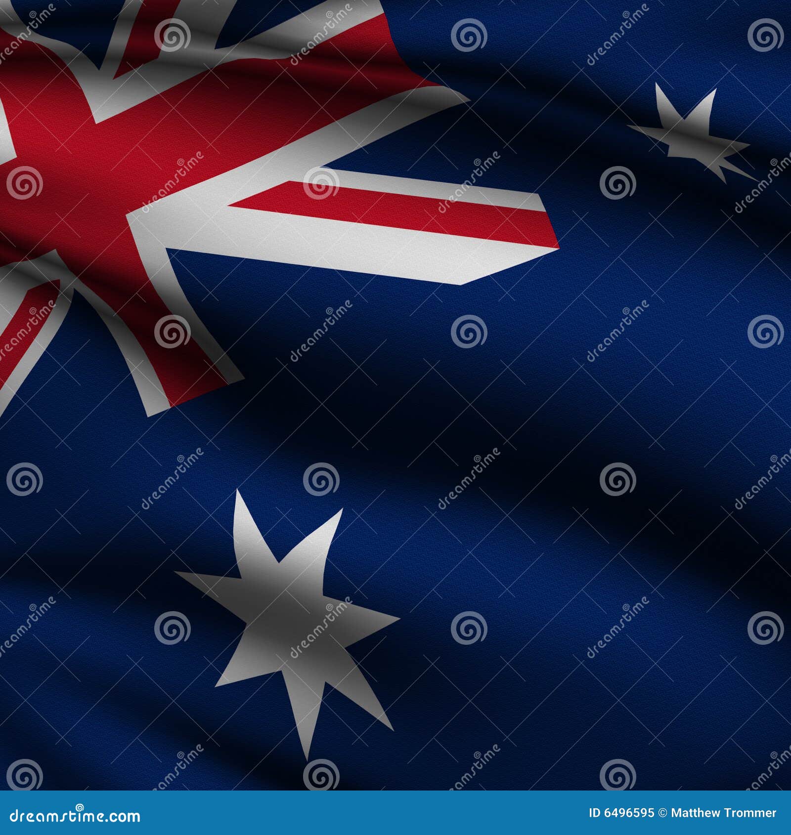 Rendered Australian Square Flag Stock Illustration - Illustration of ...