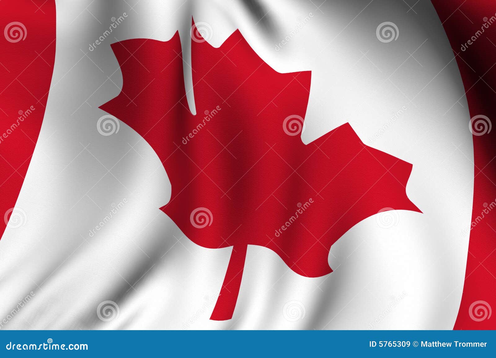 Rendered Canadian Flag stock illustration. Illustration of render - 5765309