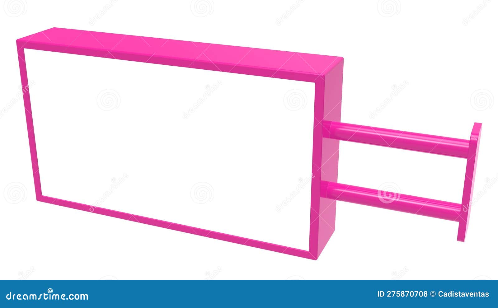 Virtual Billboard Ads In Rendered 3D Environment Royalty-Free Stock ...