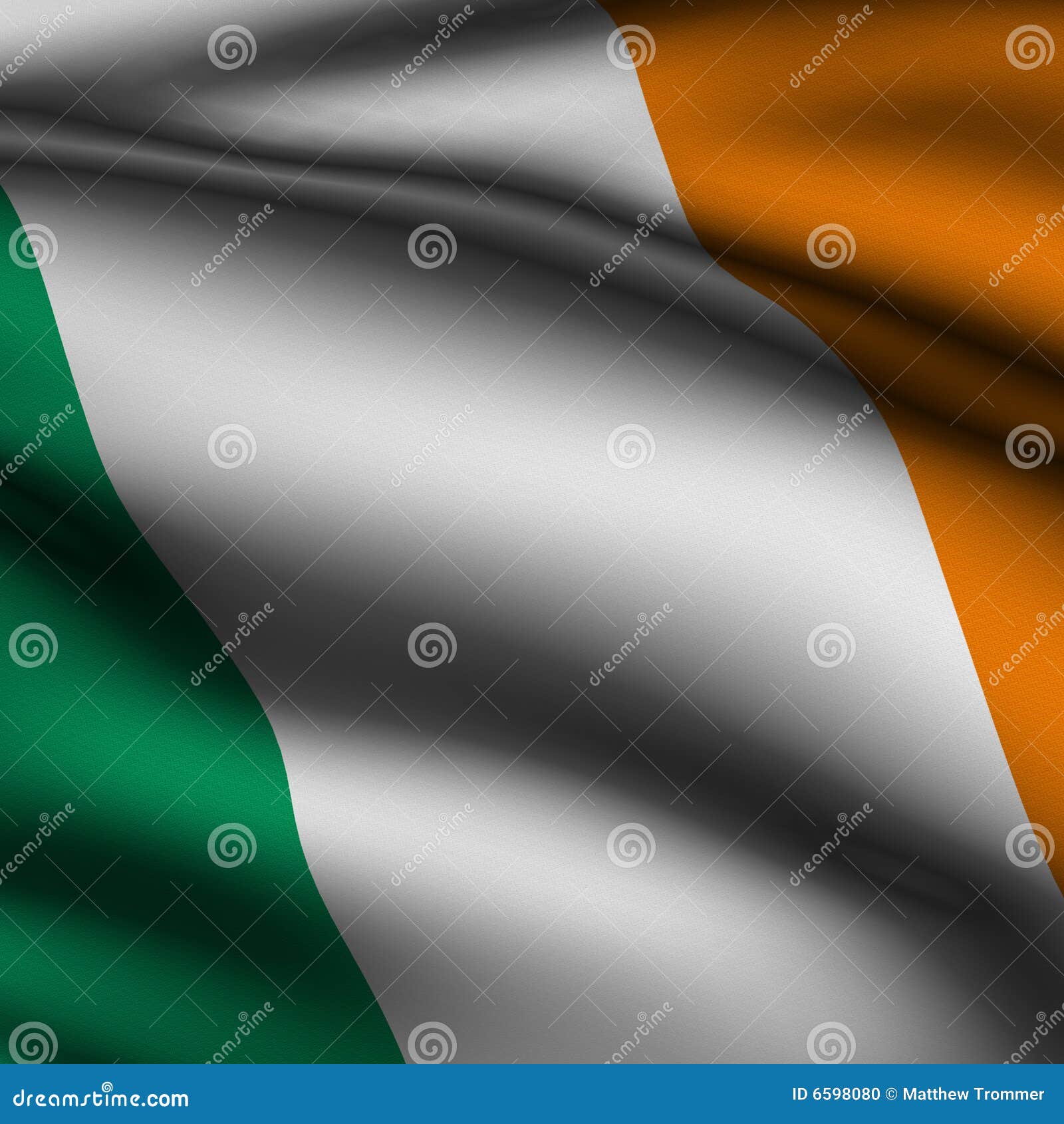 Rendered Irish Square Flag stock illustration. Illustration of flag ...