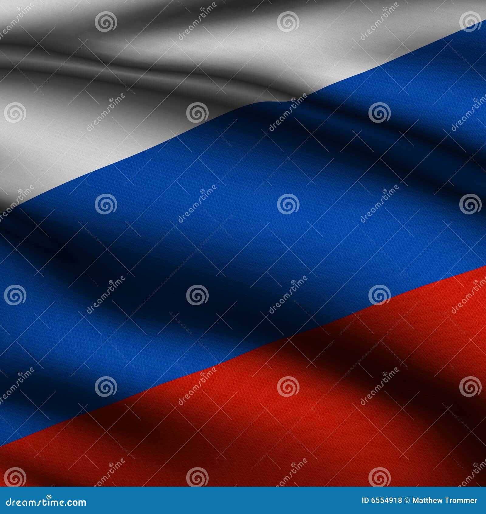 Rendered Russian Square Flag Stock Illustration - Illustration of ...