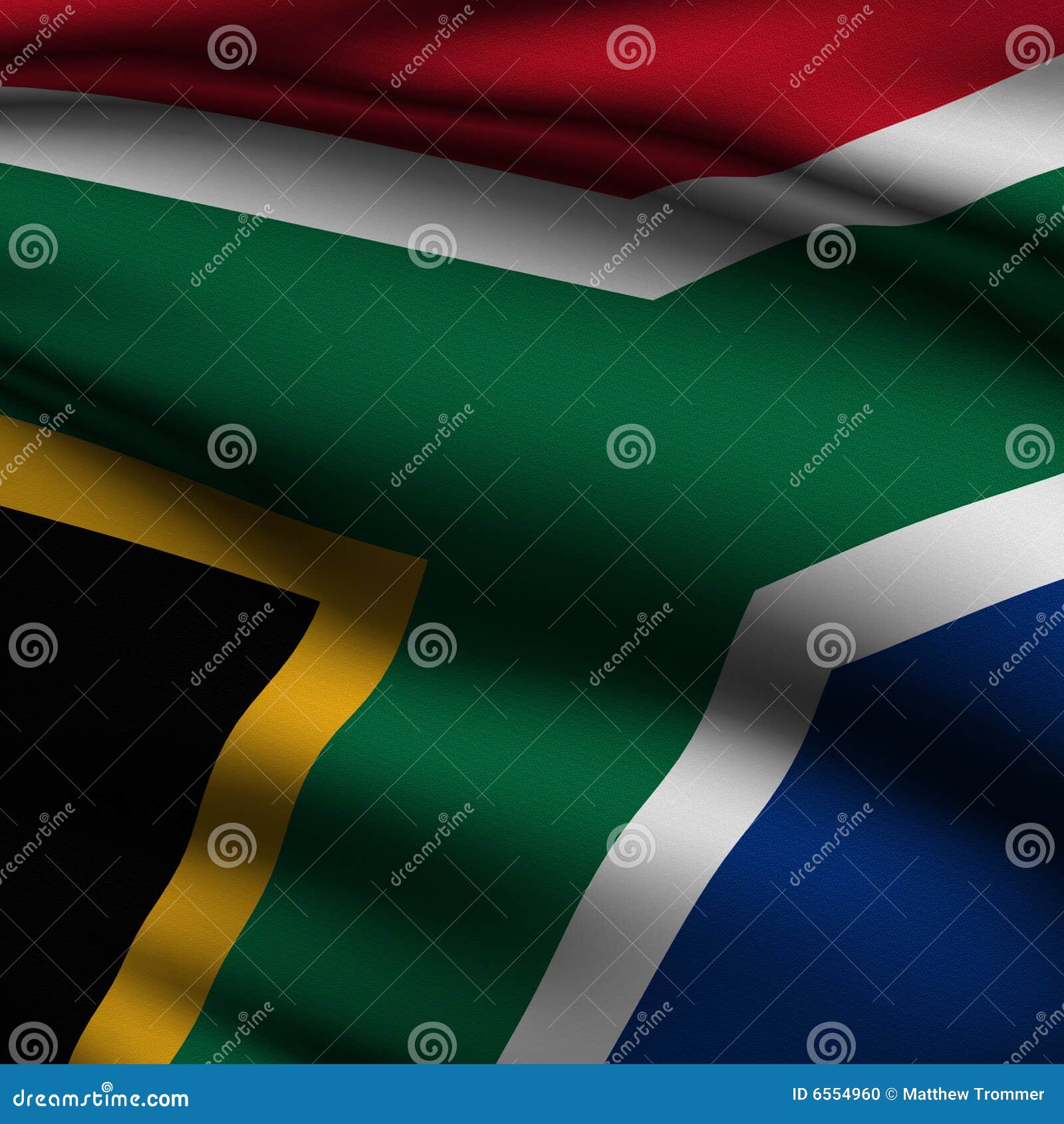 Rendered South African Square Flag Stock Illustration - Illustration of ...