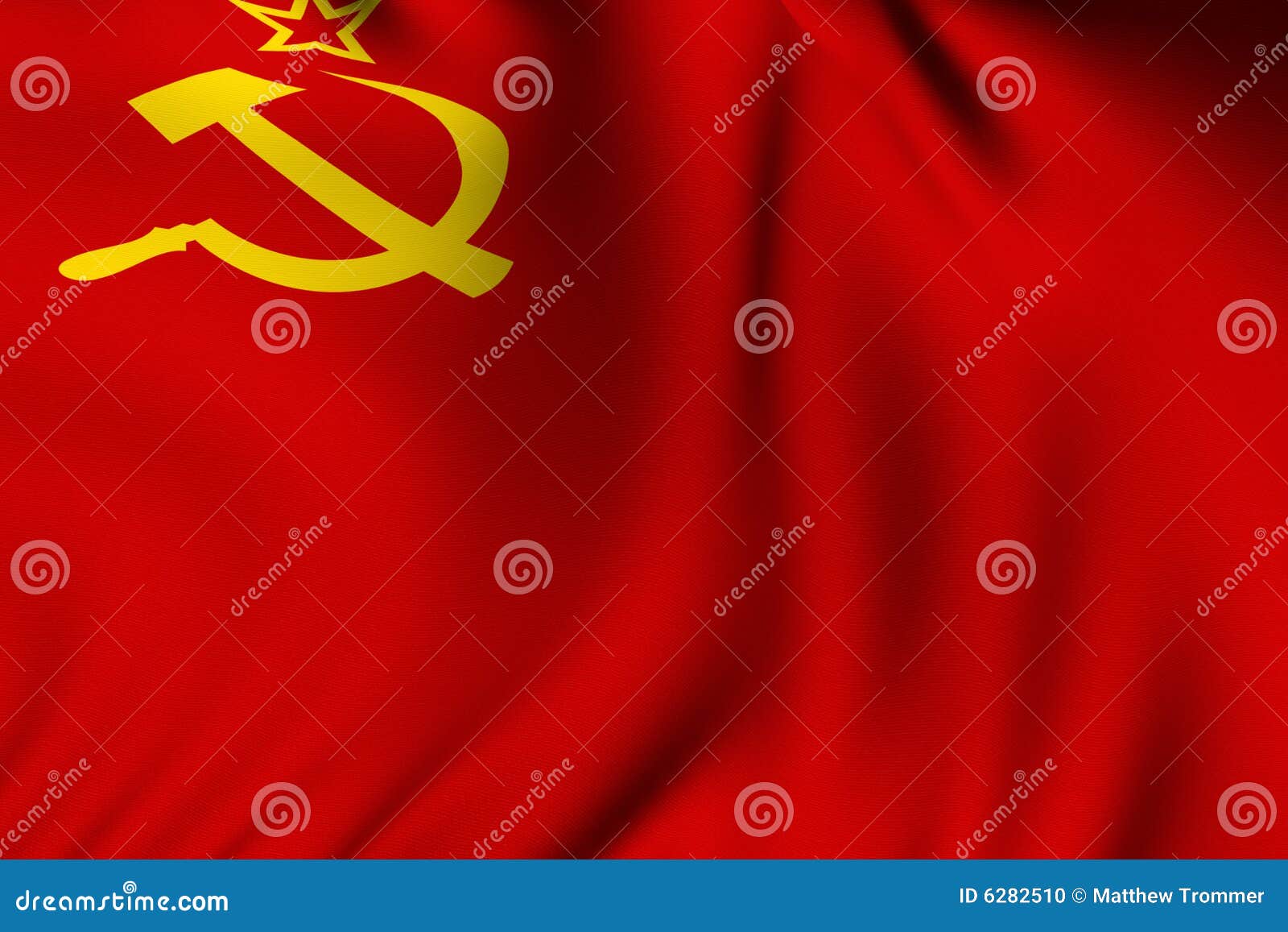 Rendered Soviet Flag stock illustration. Illustration of colour - 6282510